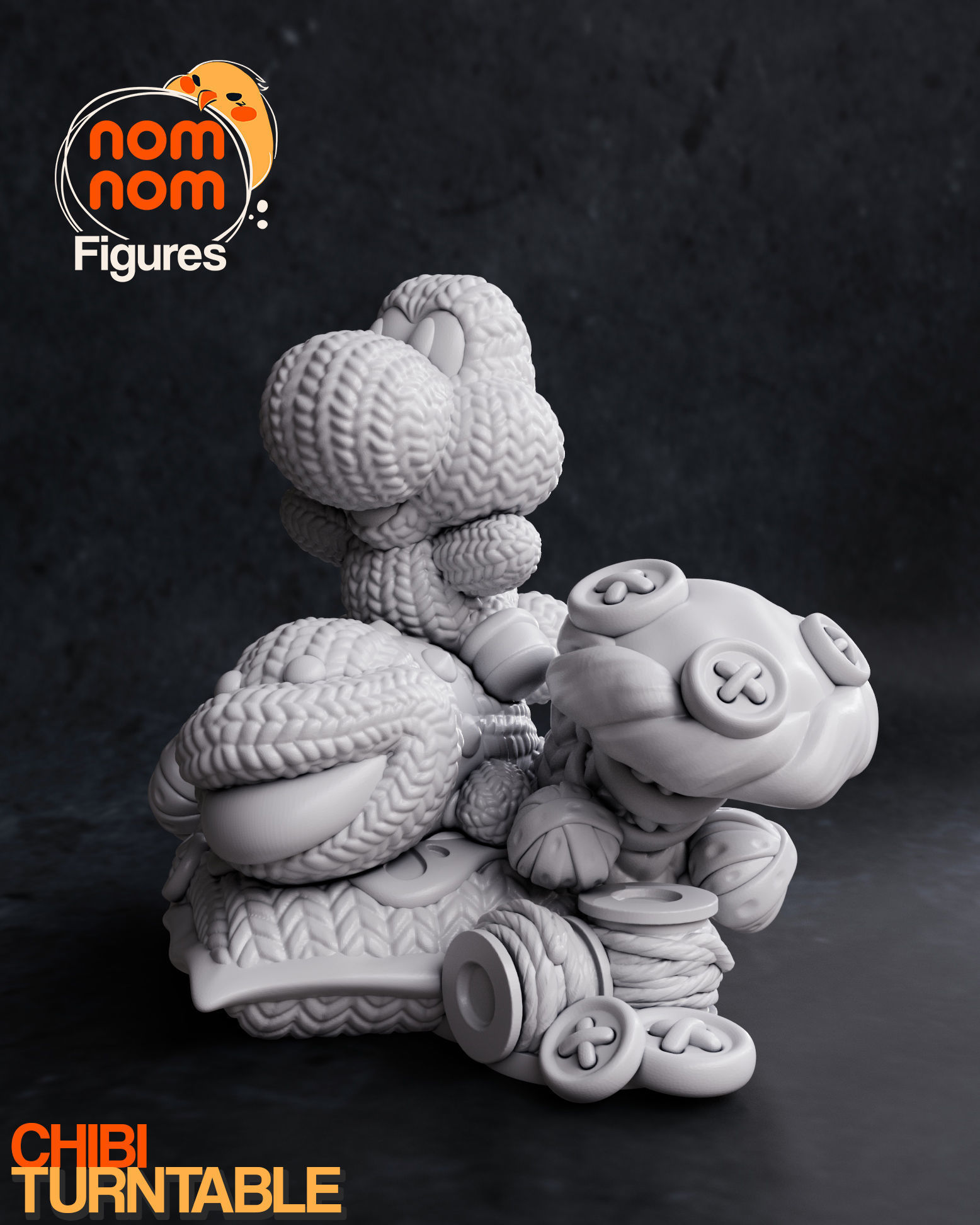 Chibi Yoshi - Yoshis Woolly World 3D model 3D printable | CGTrader