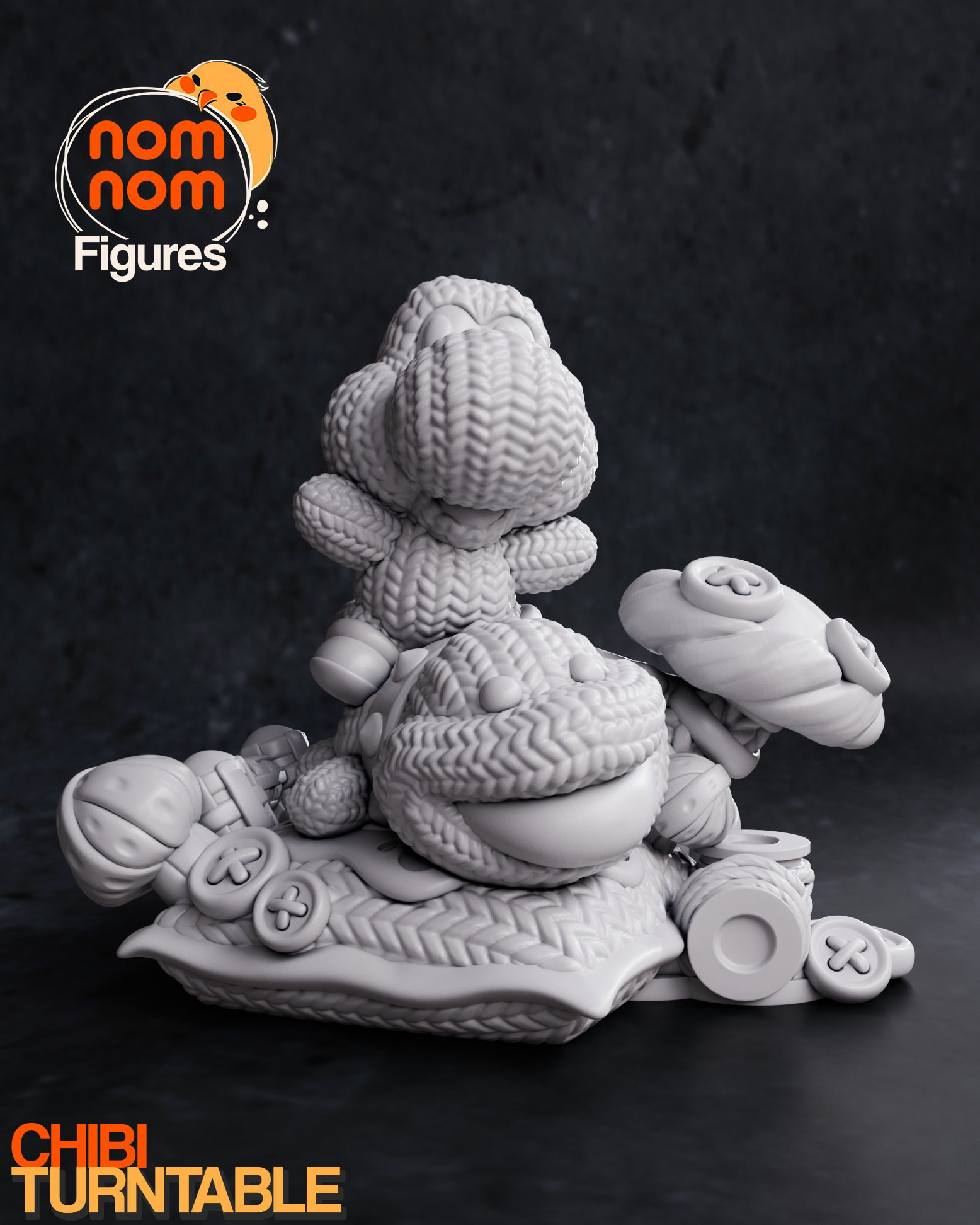 Chibi Yoshi - Yoshis Woolly World 3D model 3D printable | CGTrader