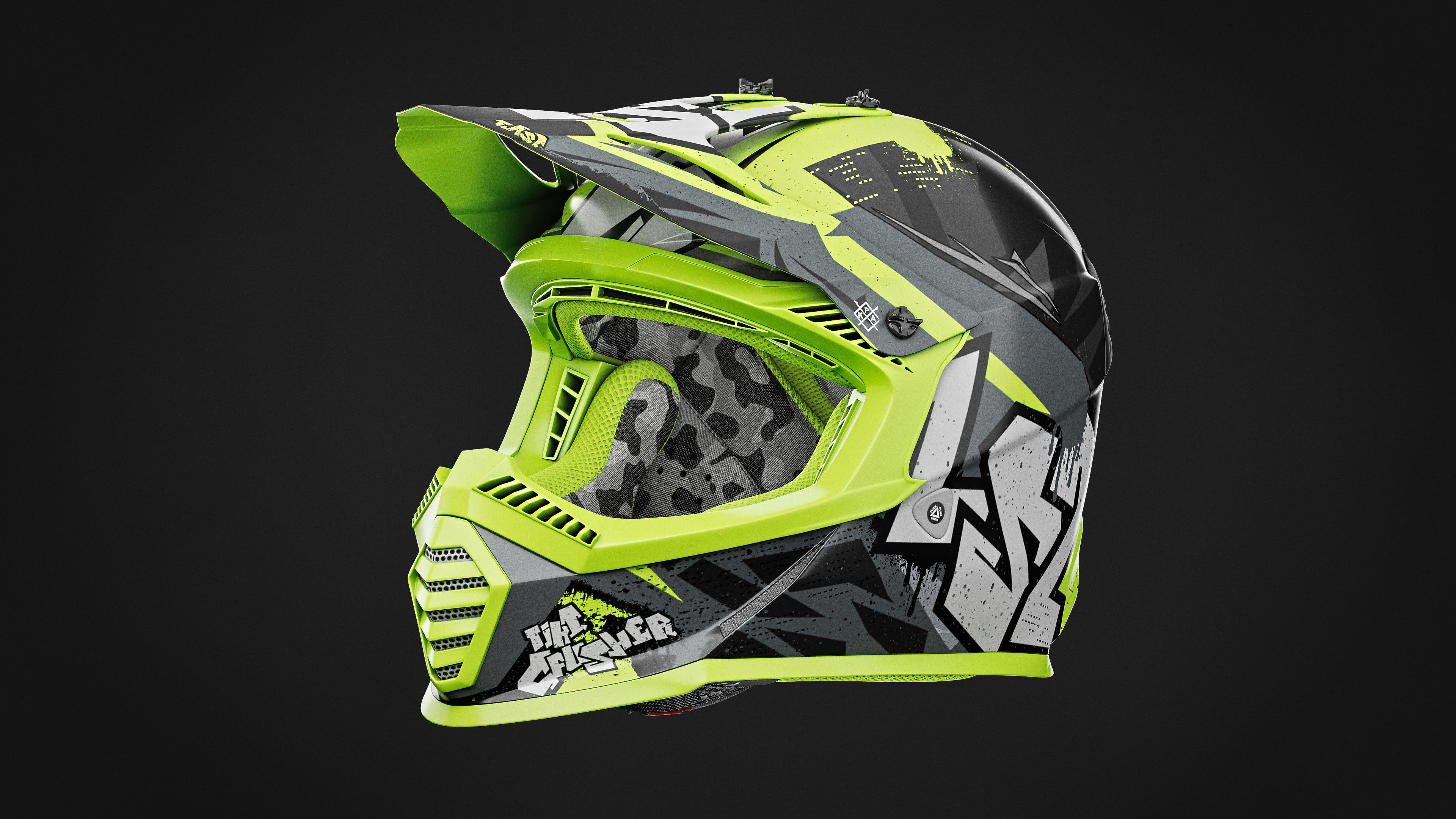 Motocross Helmet LS2 - Neon Version 3D model | CGTrader