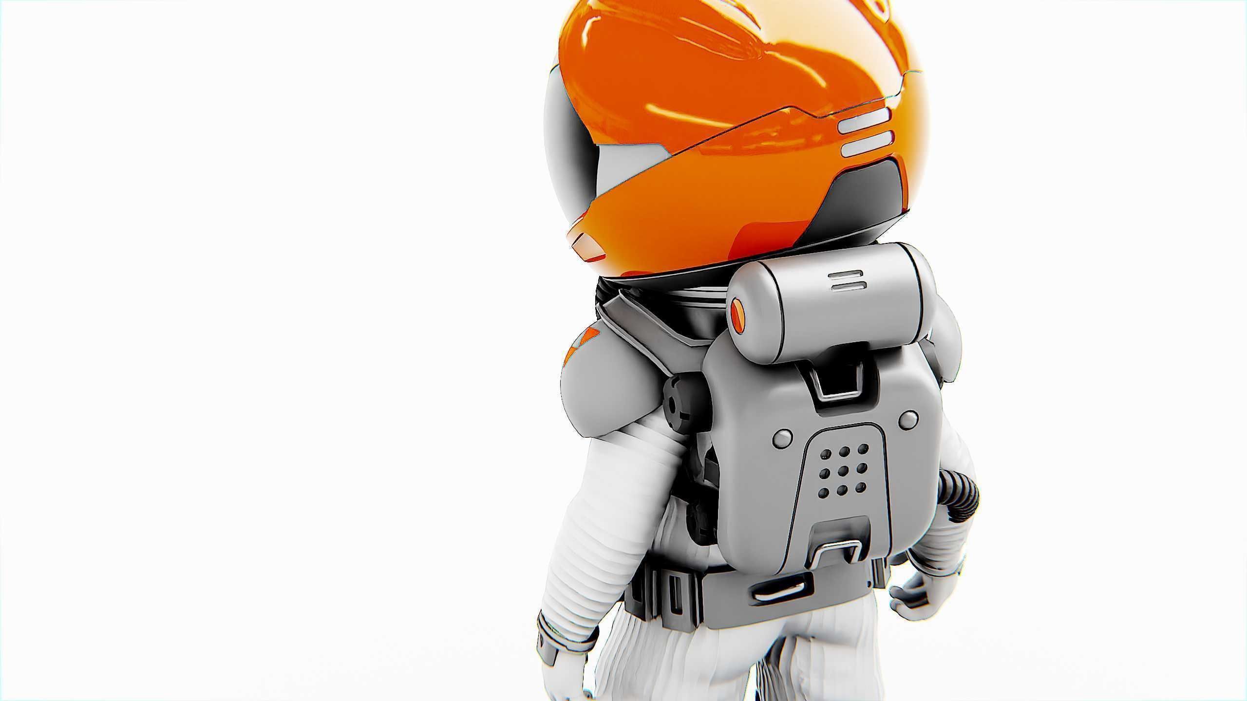 TOON ASTRONAUT F-C Rigged for Unreal Engine - Unity - MIXAMO 3D model ...