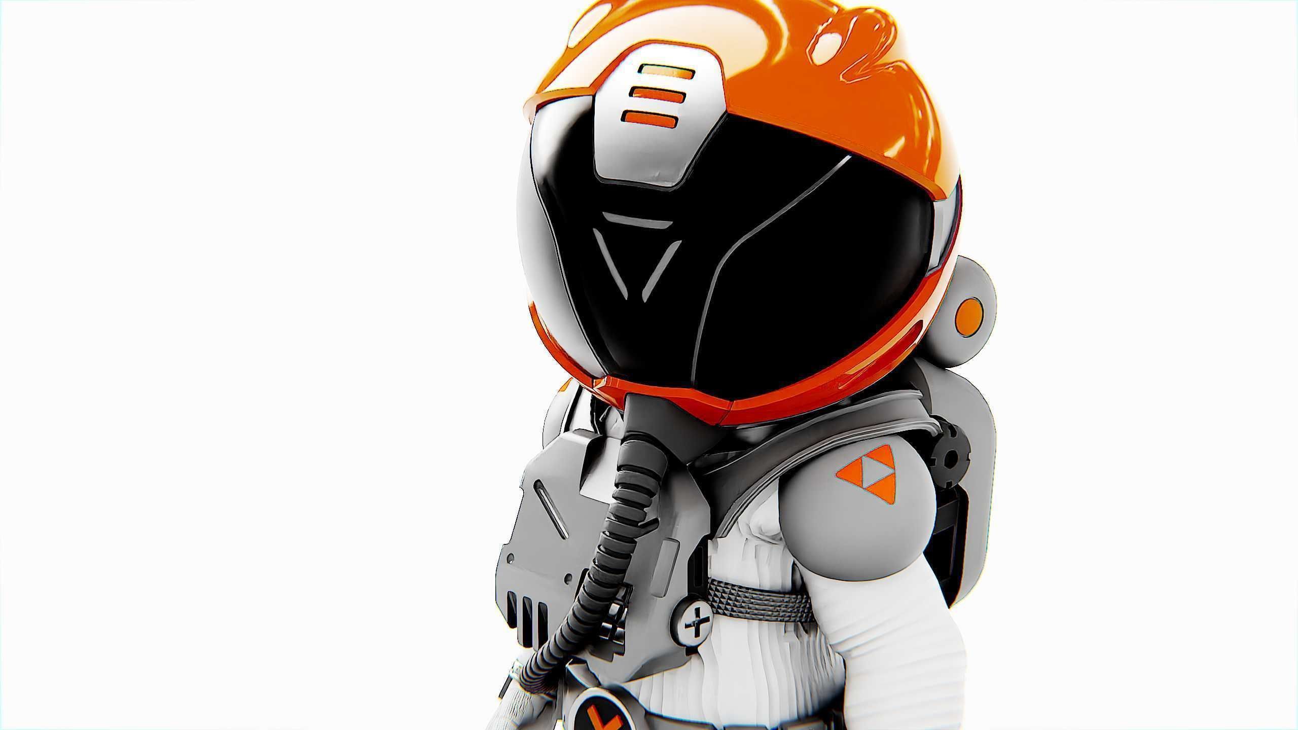 TOON ASTRONAUT F-C Rigged for Unreal Engine - Unity - MIXAMO 3D model ...