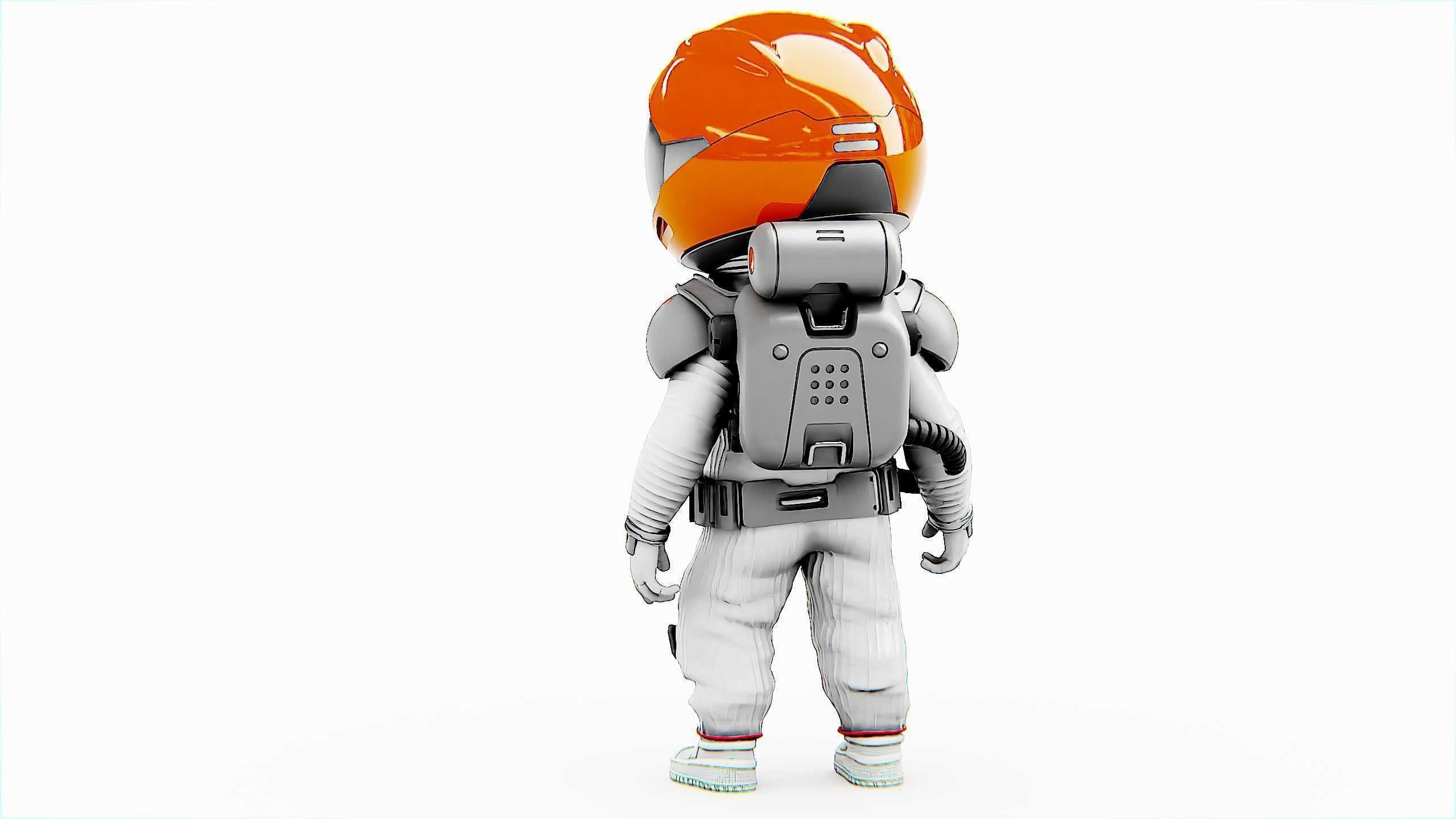 TOON ASTRONAUT F-C Rigged for Unreal Engine - Unity - MIXAMO 3D model ...