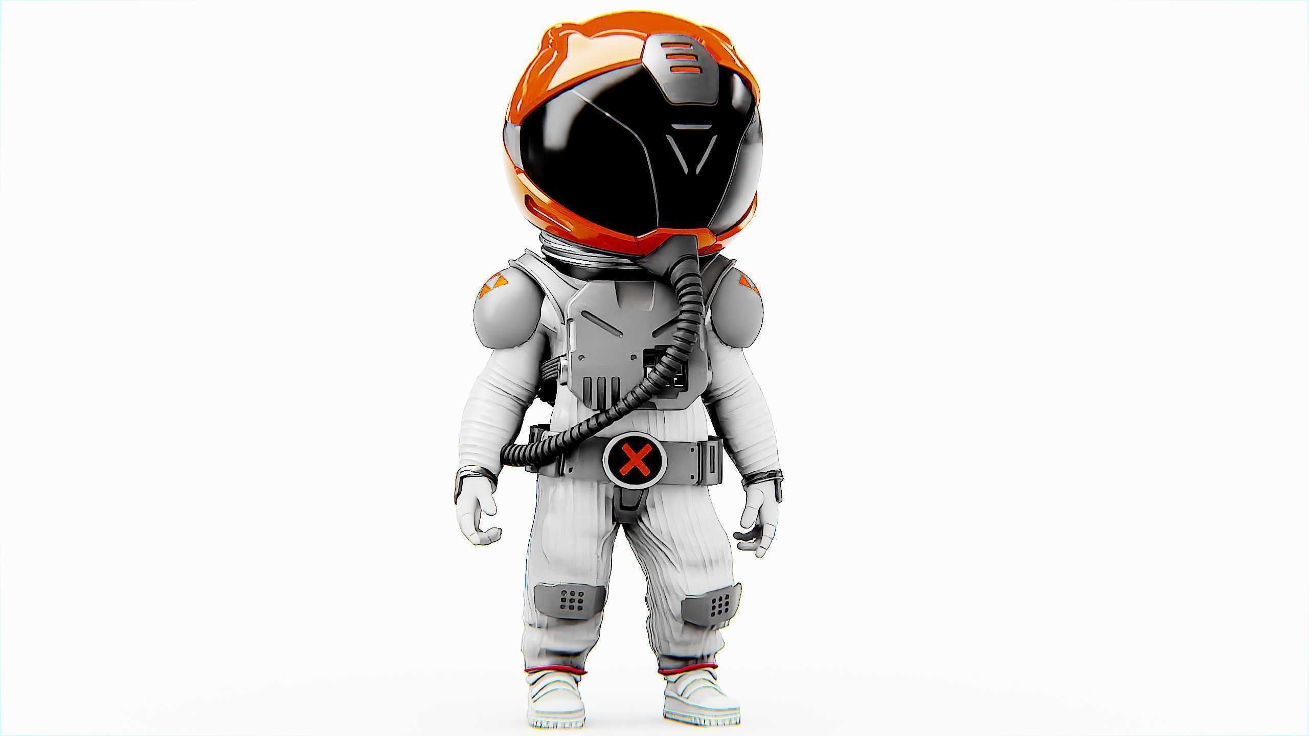 TOON ASTRONAUT F-C Rigged for Unreal Engine - Unity - MIXAMO 3D model ...