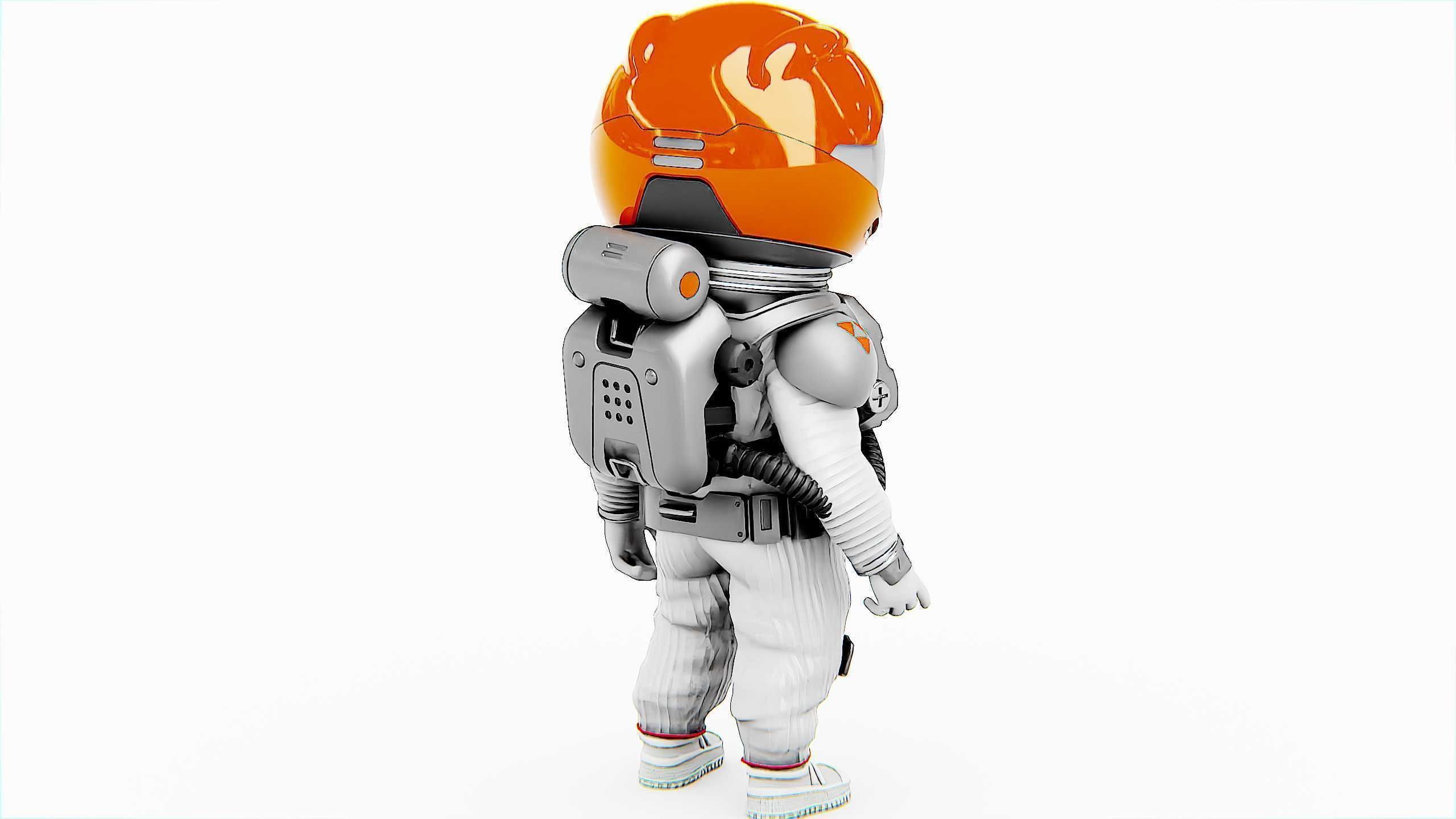 TOON ASTRONAUT F-C Rigged for Unreal Engine - Unity - MIXAMO 3D model ...