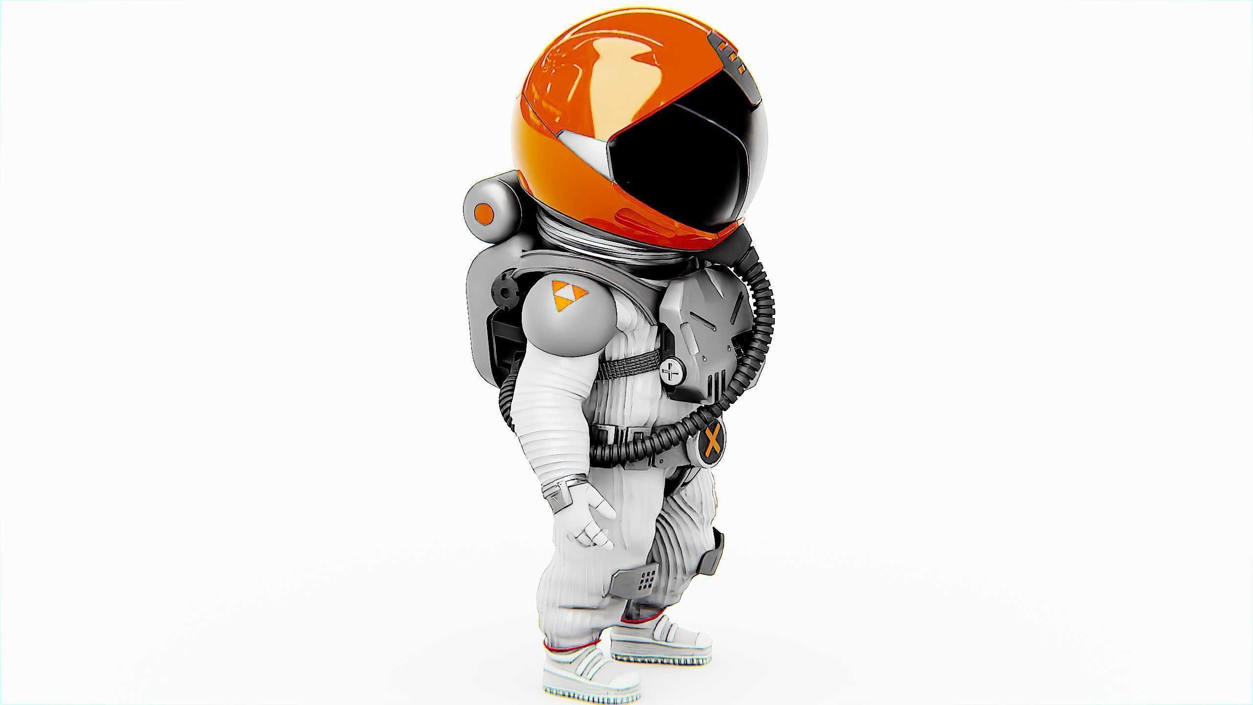 TOON ASTRONAUT F-C Rigged for Unreal Engine - Unity - MIXAMO 3D model ...