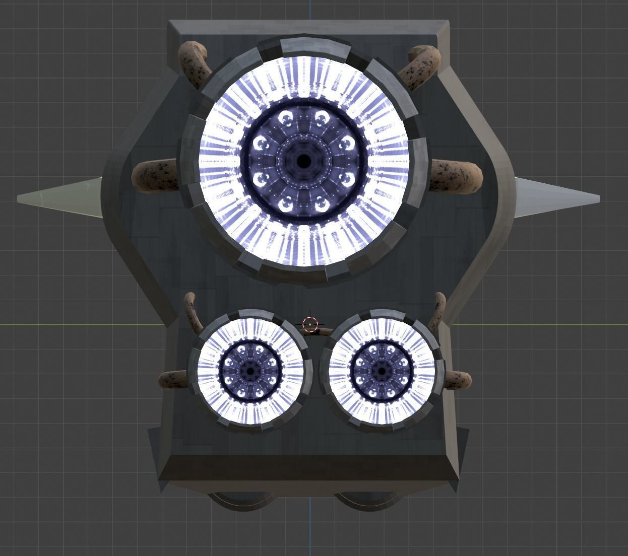 small spaceship with large engines 3D model | CGTrader