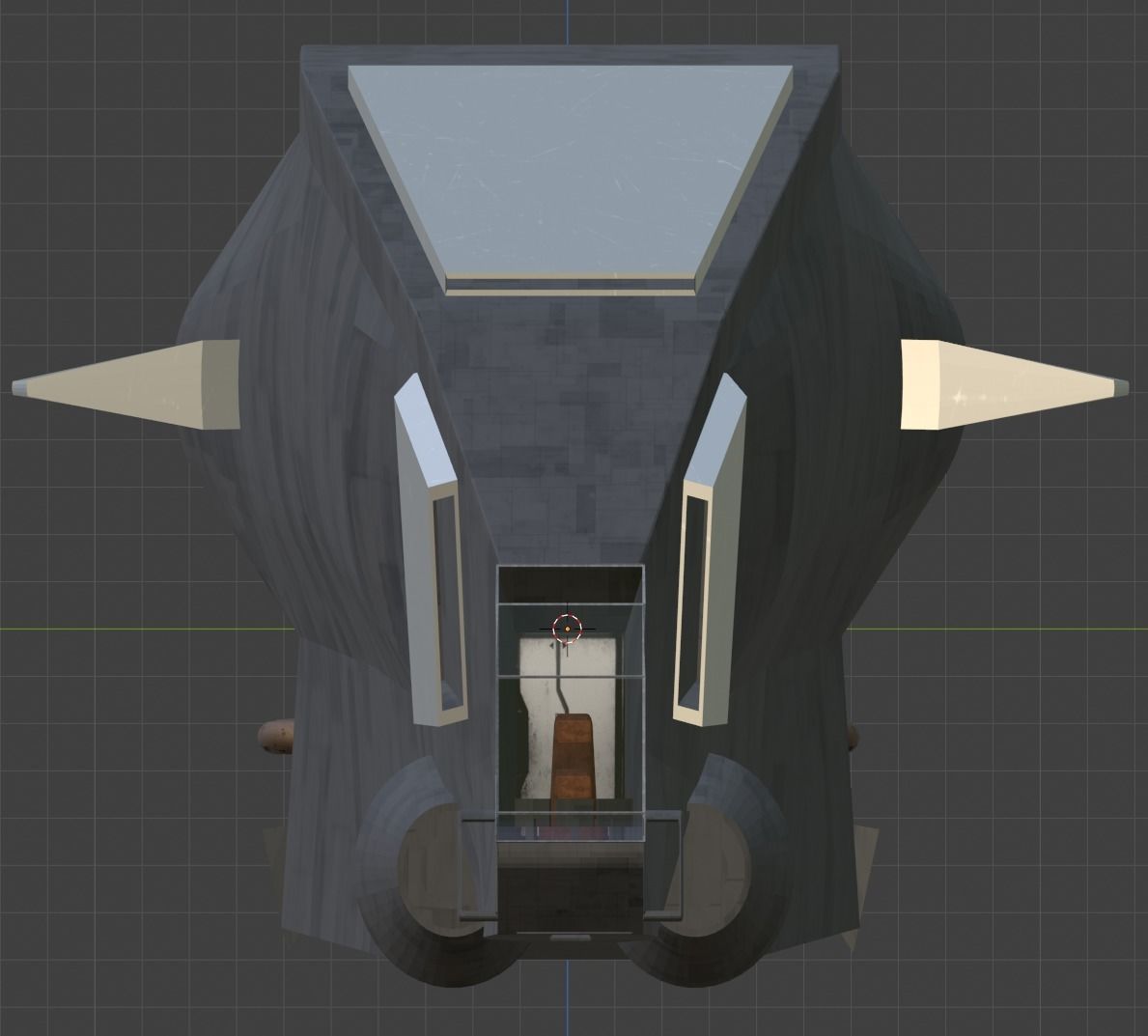 small spaceship with large engines 3D model | CGTrader