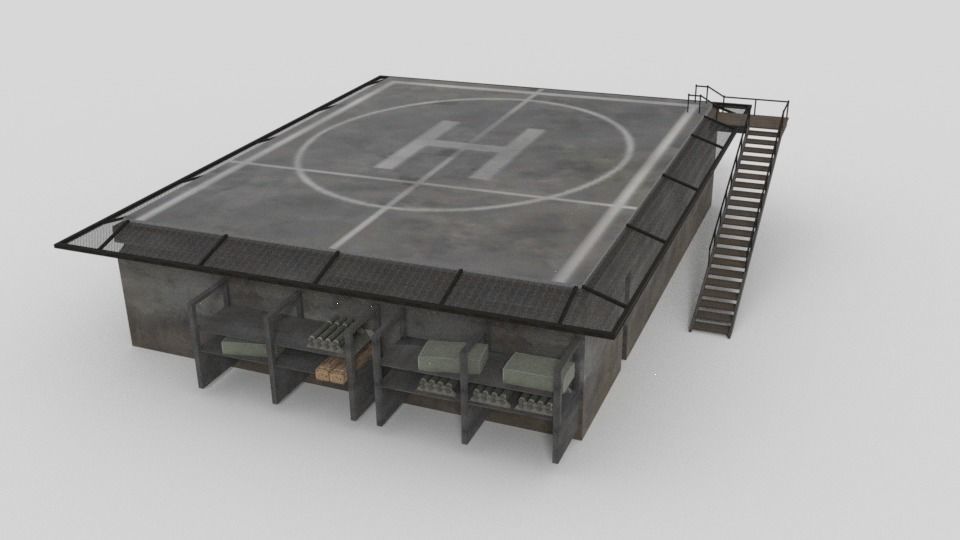 Free Helipad Game Ready free VR / AR / low-poly 3D model | CGTrader