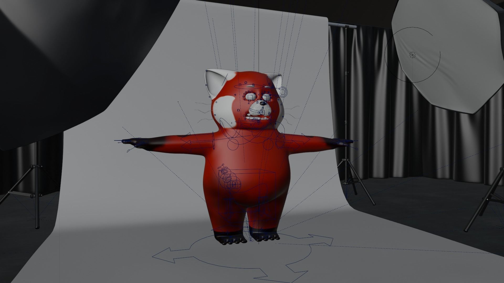 Turning red Disney PIXAR 3D model animated rigged | CGTrader