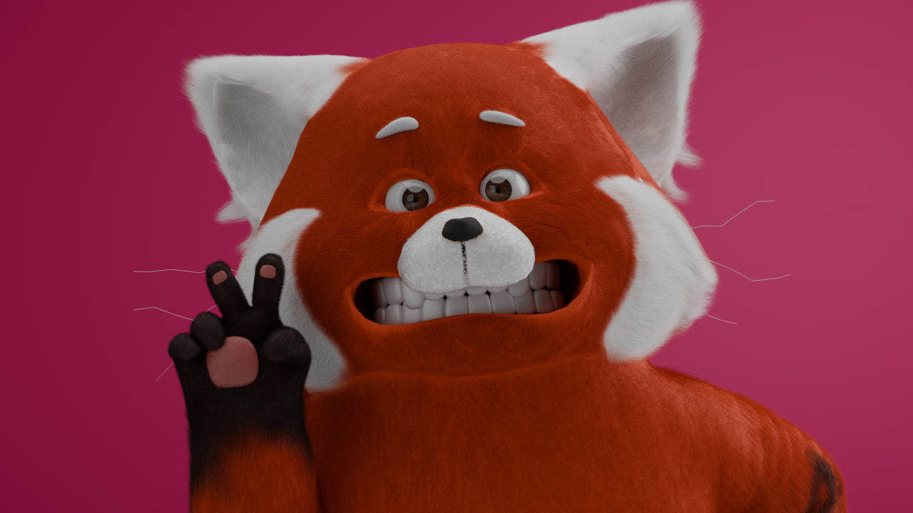 Turning red Disney PIXAR 3D model animated rigged | CGTrader