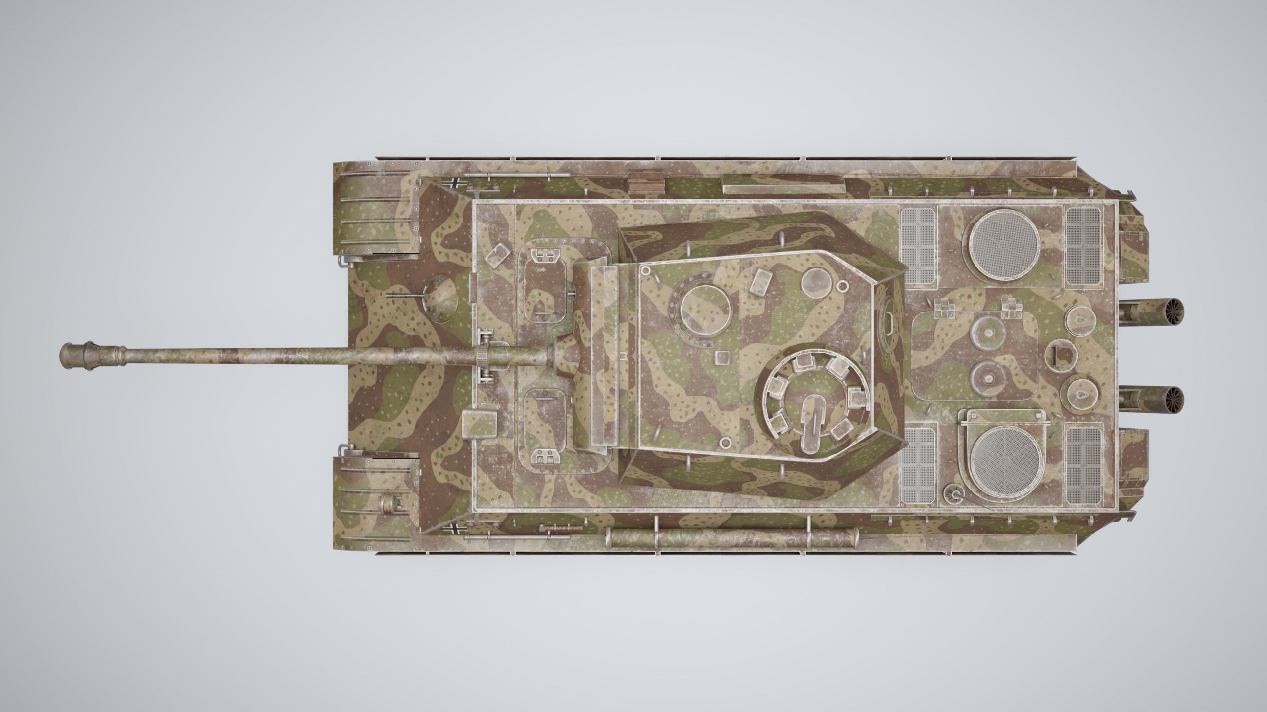 3D model Panzerkampfwagen V Panther G with texture pack GameReady VR ...