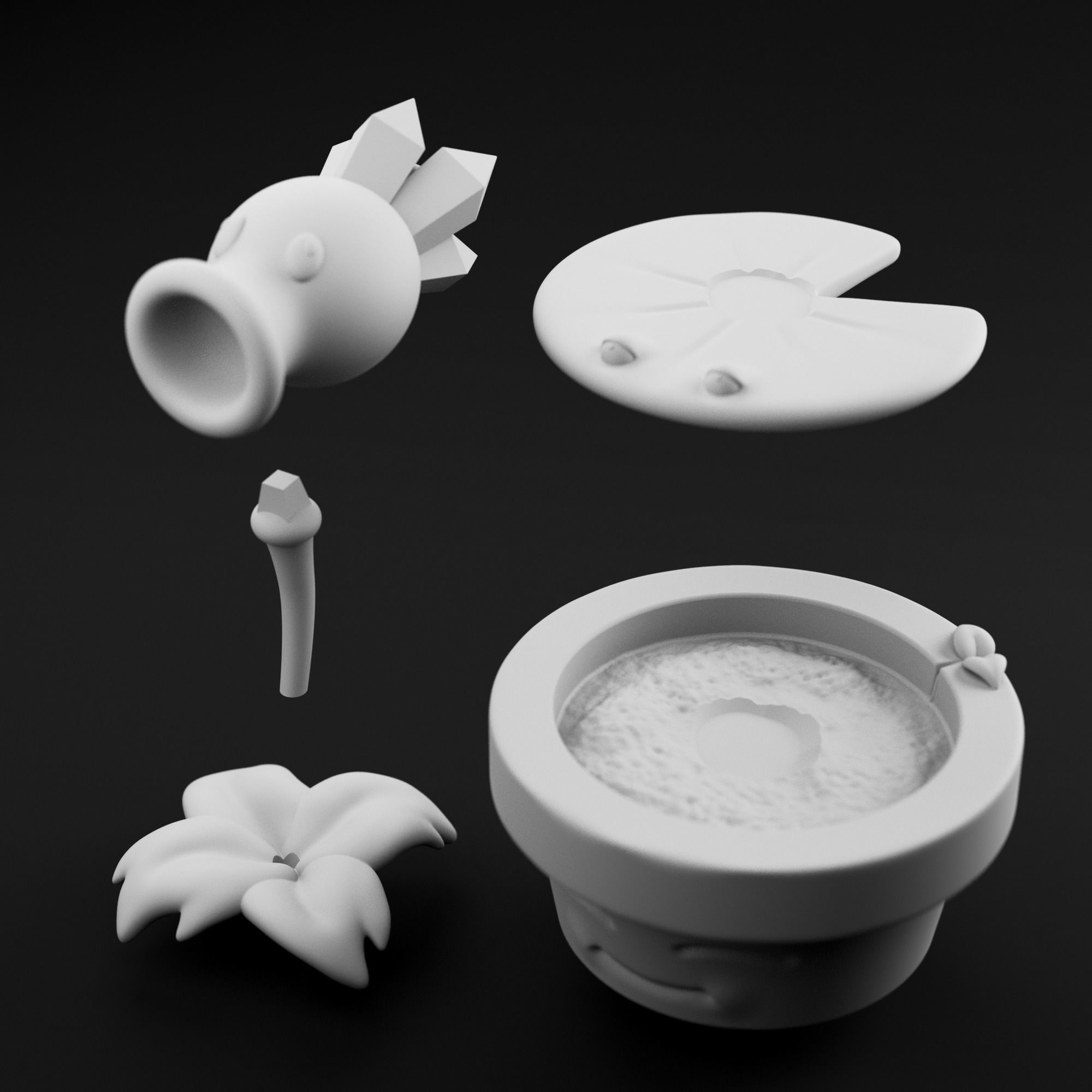 SnowPea Plants vs Zombies 3D model 3D printable | CGTrader