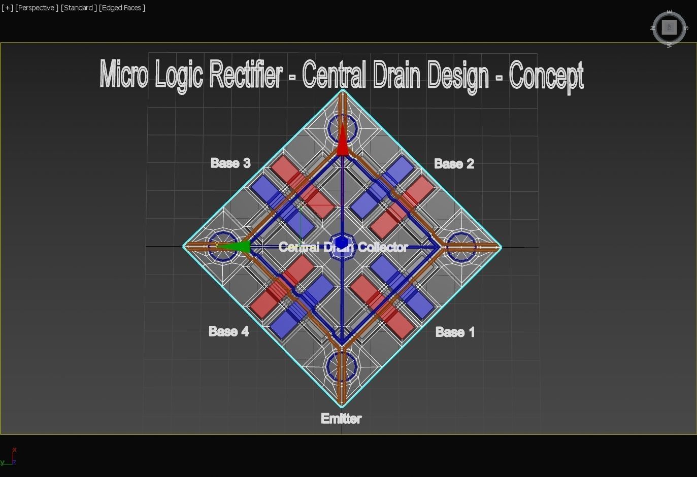 Triad of Semi Conductor Principles - Concept 3D model | CGTrader