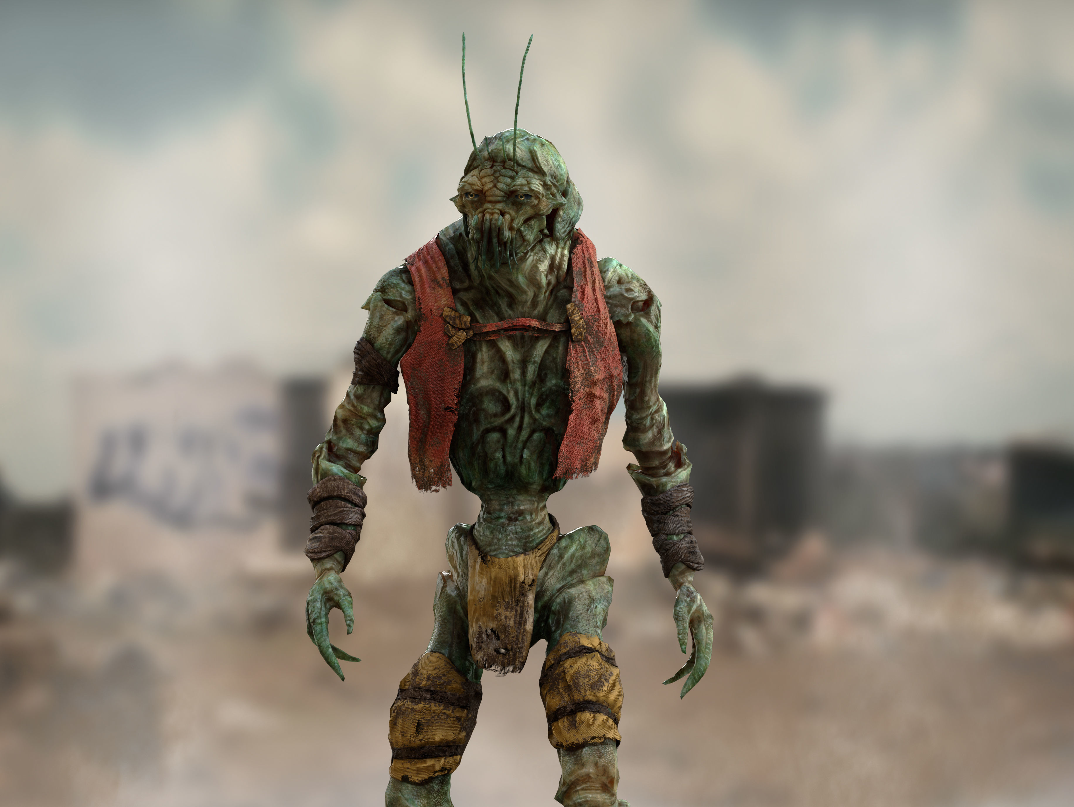 3d Model Alien Prawn From District 9 Vr Ar Low Poly Cgtrader