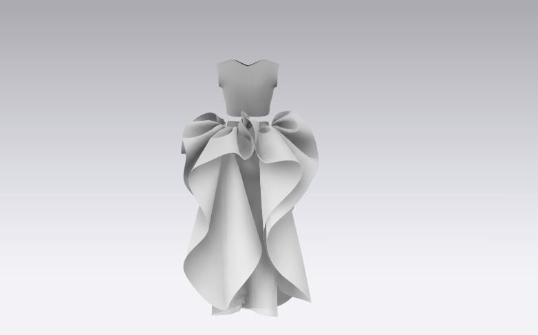 3d ruffle garment 3D model | CGTrader