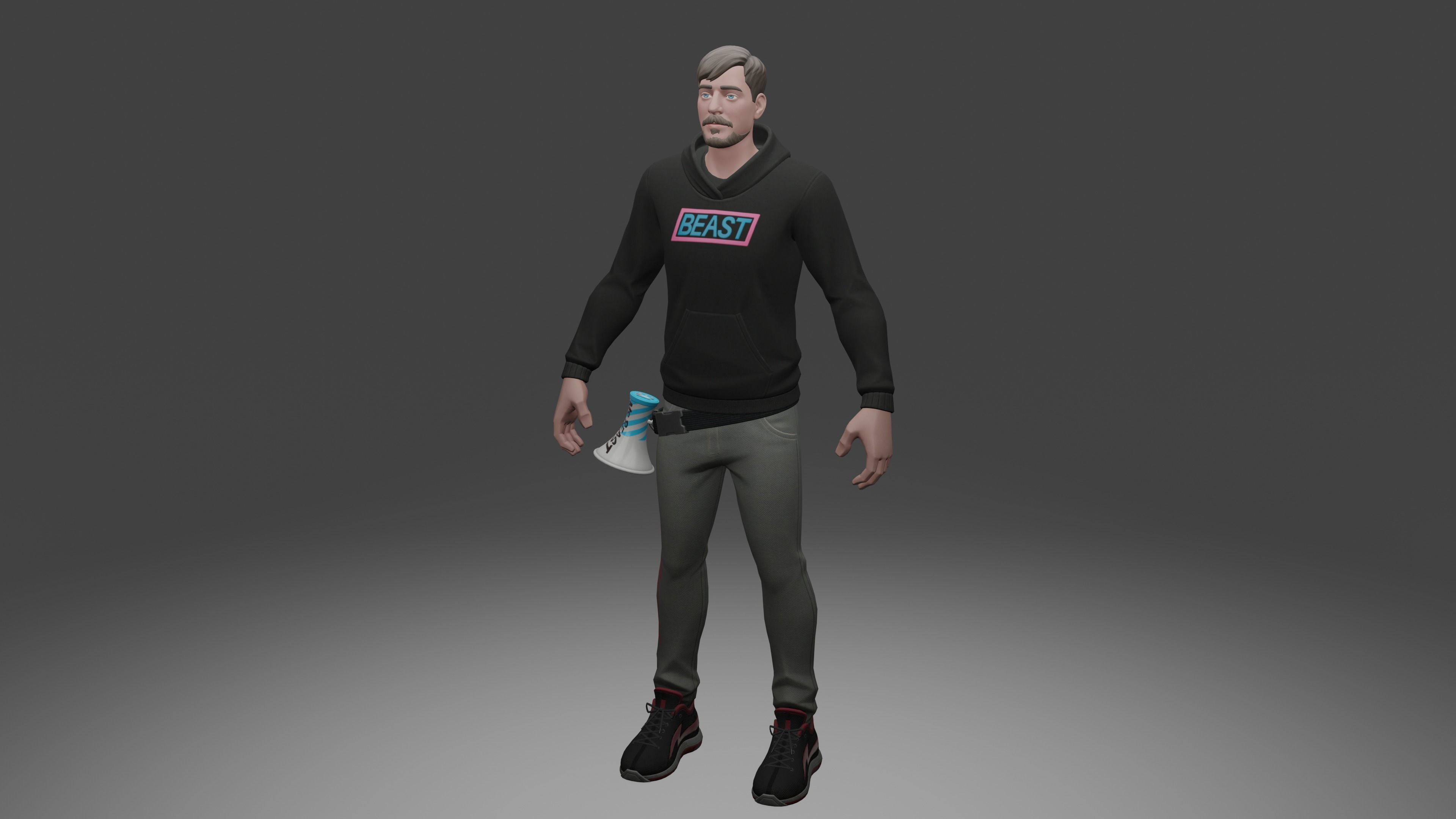 Mr Beast 3D model | CGTrader