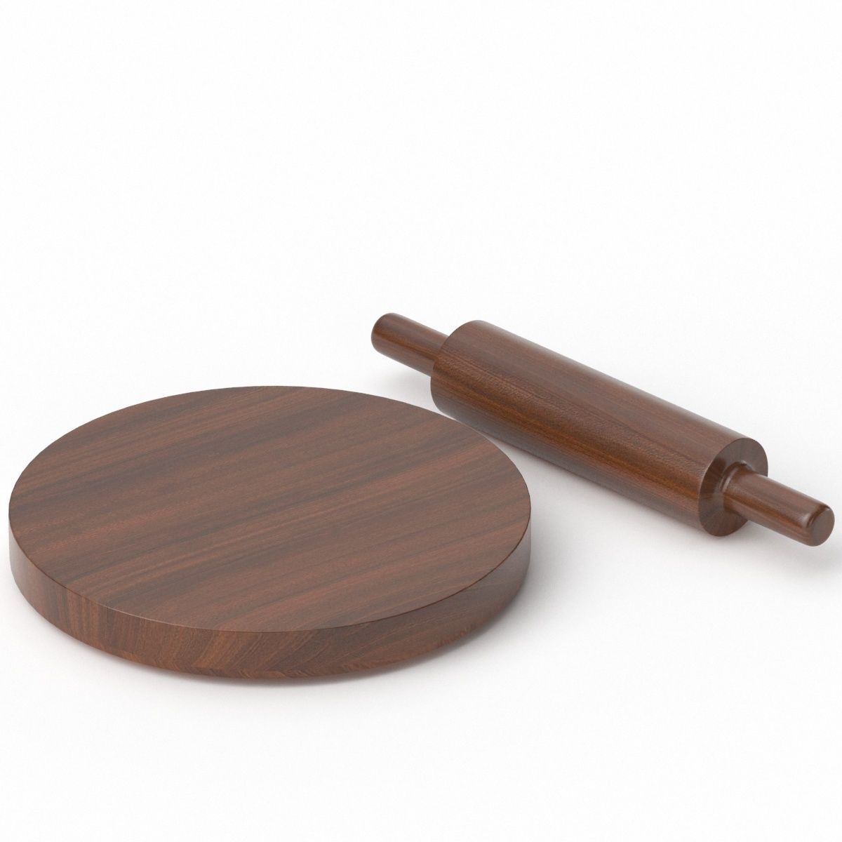 Kitchen Rolling Pin 2 3D model | CGTrader