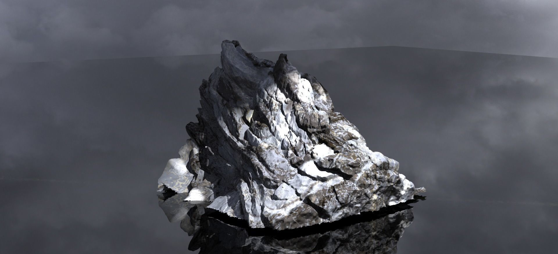 Ice Panicle rock shard 3 3D model | CGTrader