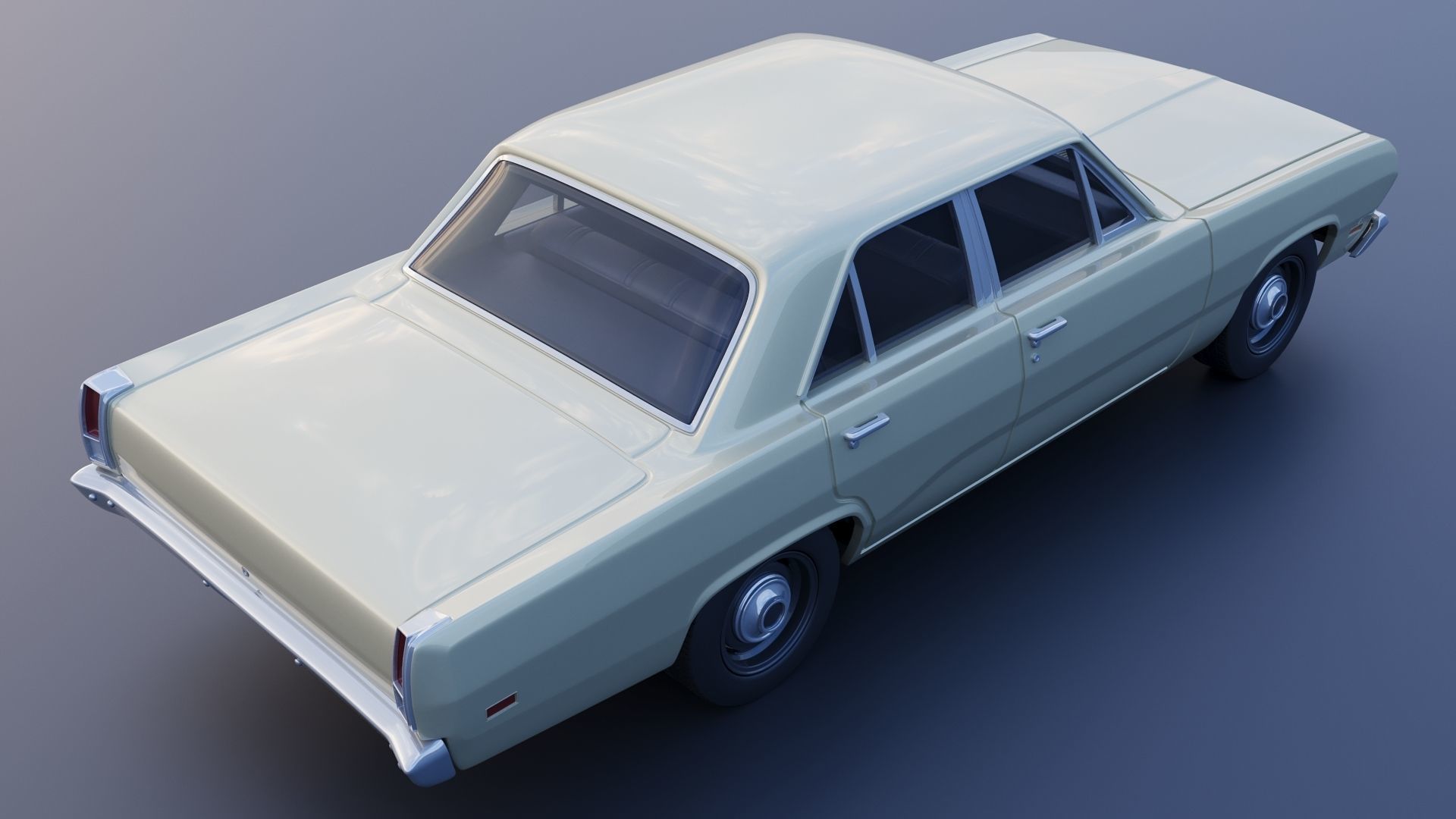 Plymouth Valiant 4 Door 1970 3D model 3D printable | CGTrader