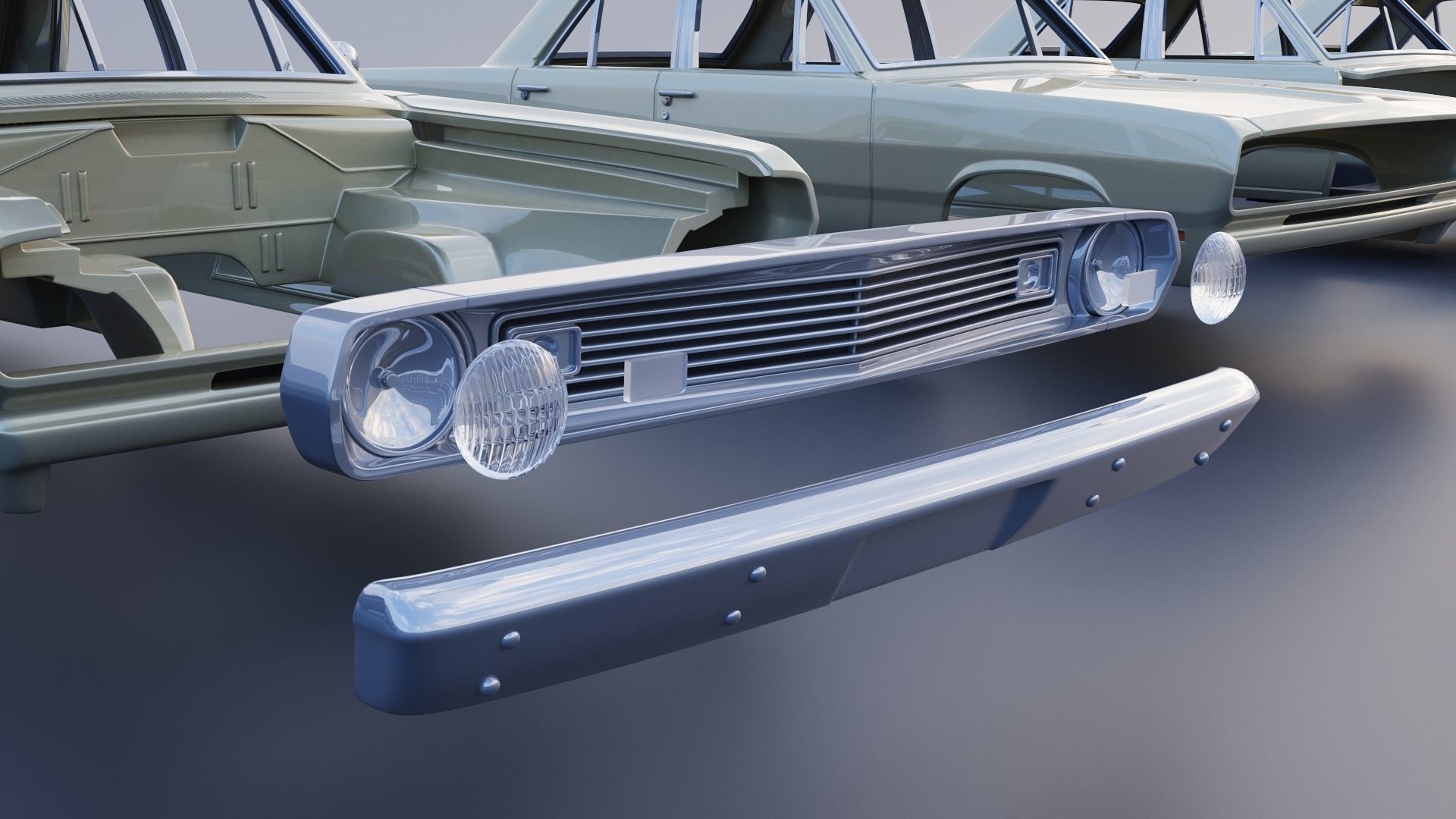 Plymouth Valiant 4 Door 1970 3D model 3D printable | CGTrader