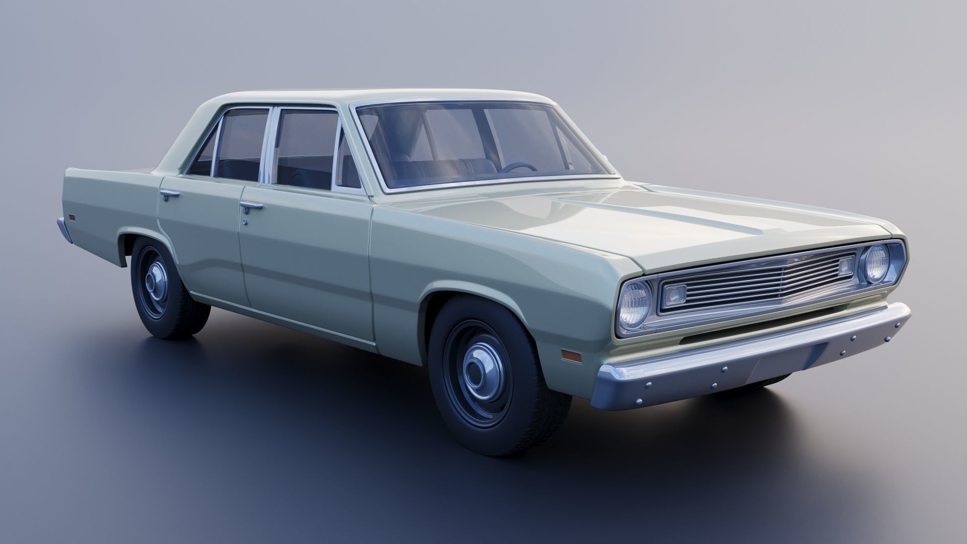 Plymouth Valiant 4 Door 1970 3D model 3D printable | CGTrader