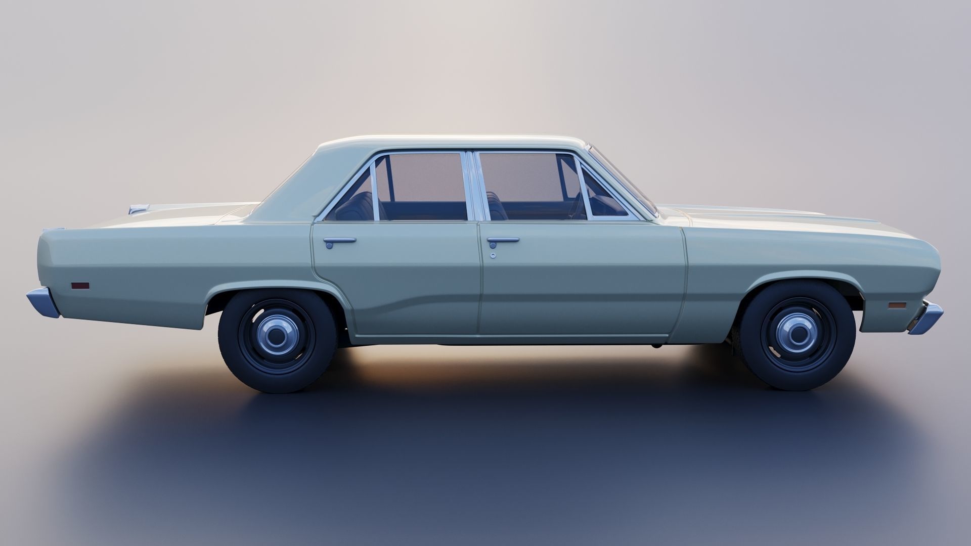 Plymouth Valiant 4 Door 1970 3D model 3D printable | CGTrader