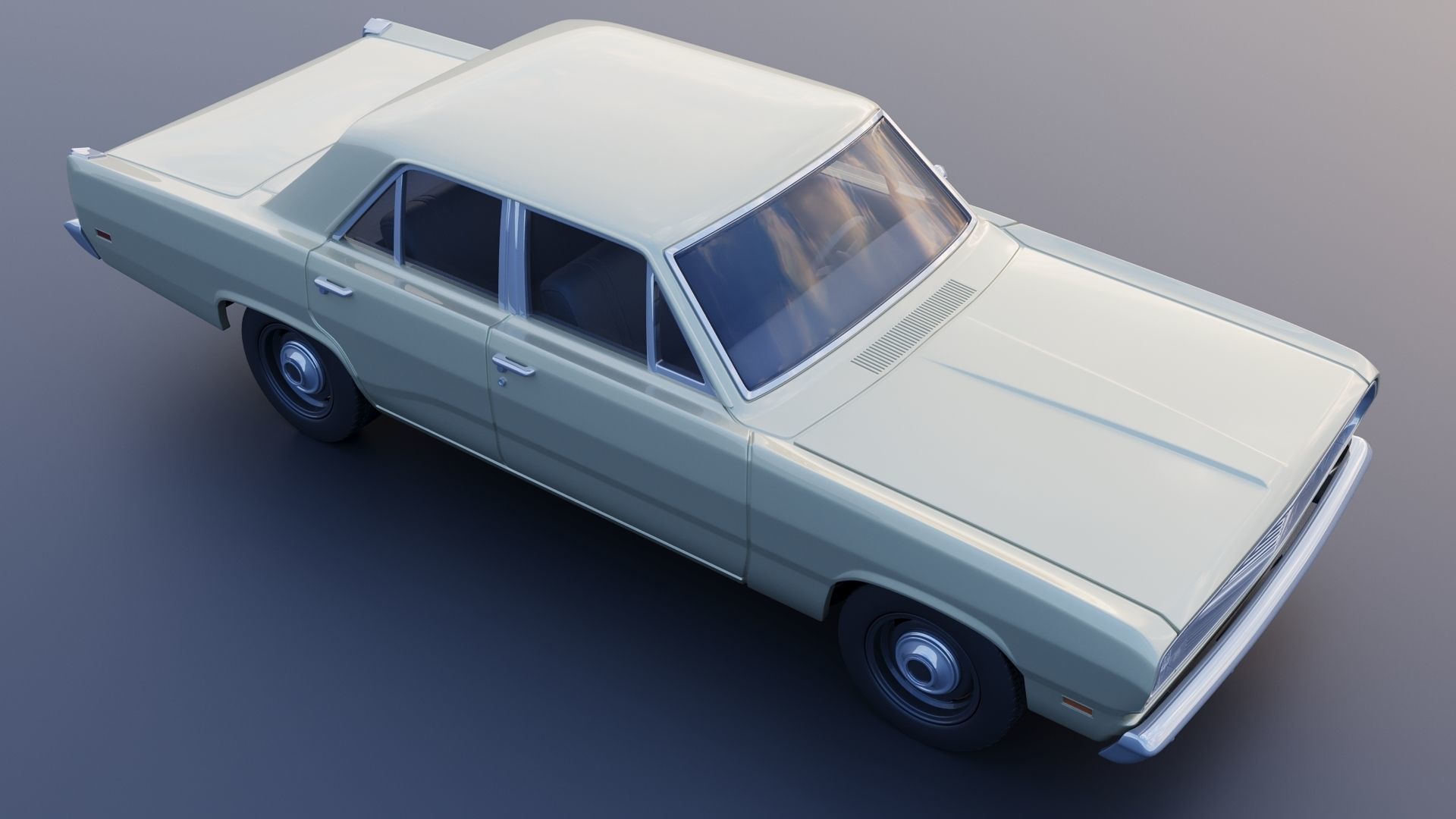 Plymouth Valiant 4 Door 1970 3D model 3D printable | CGTrader