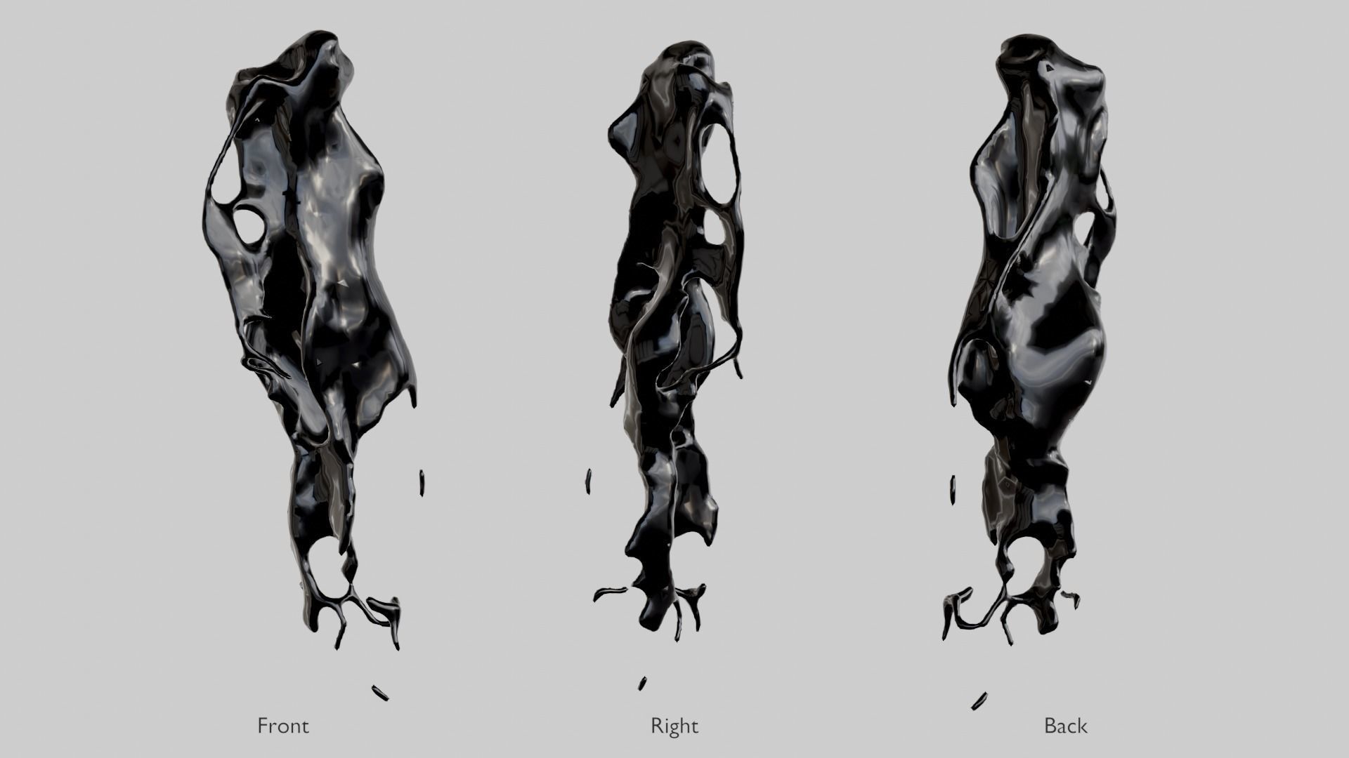 Liquid Drips Animation 3D model animated | CGTrader