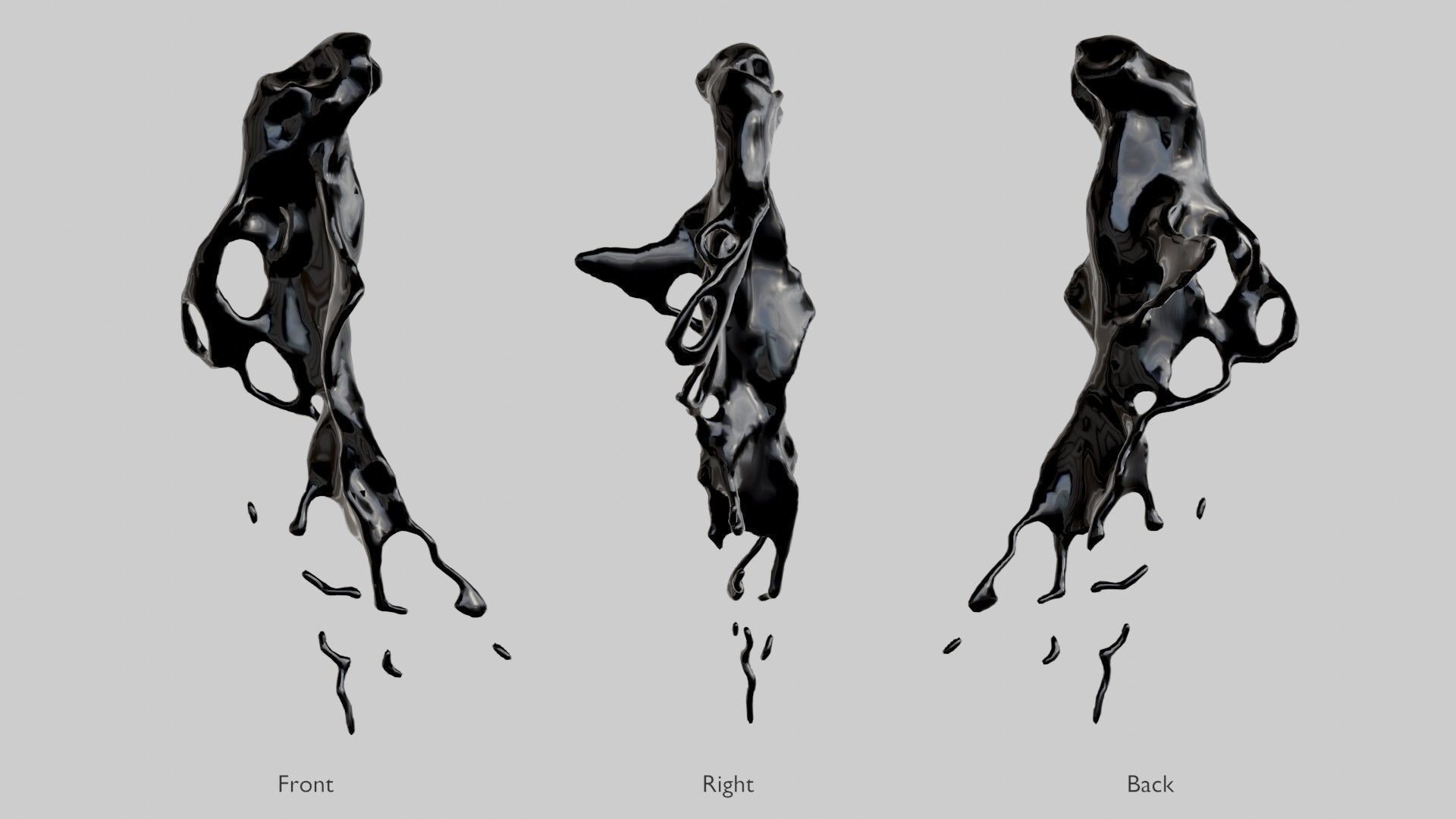 Liquid Drips Animation 3D model animated | CGTrader