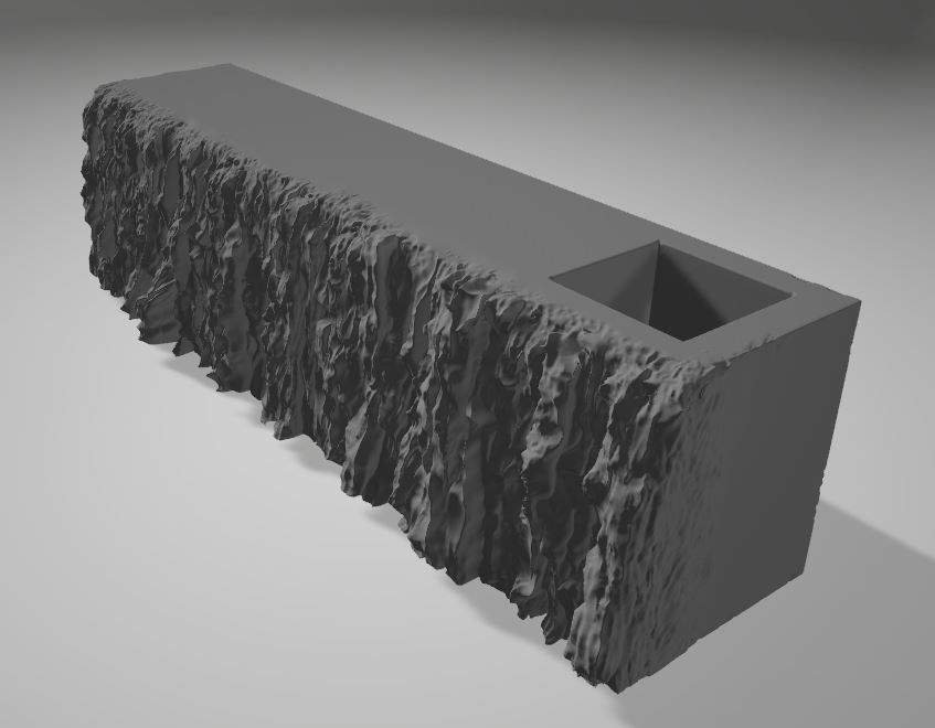3D Sculpted rock bar 3D model | CGTrader