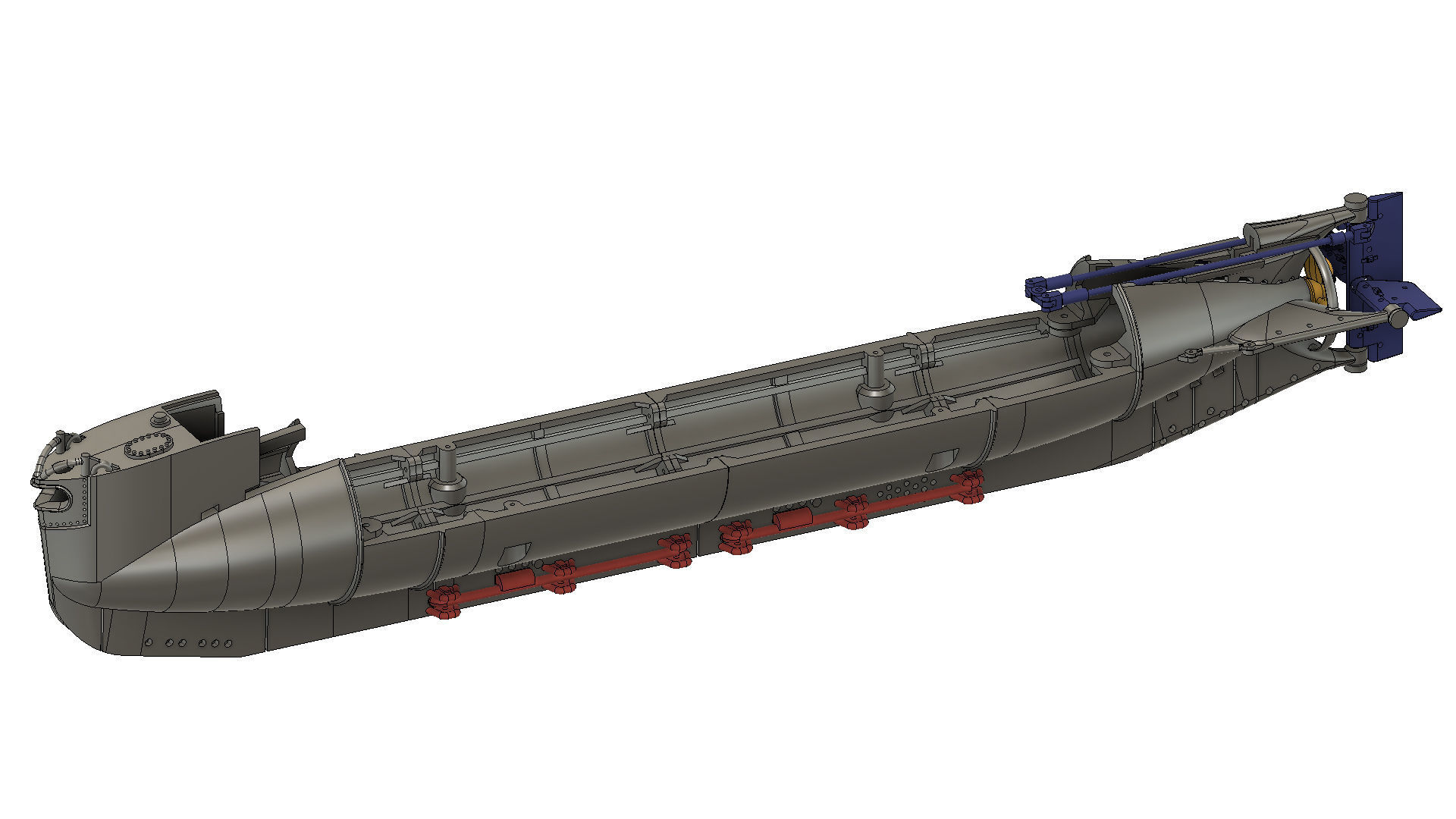 British Stickleback class submarine scale model STL 3D model 3D ...