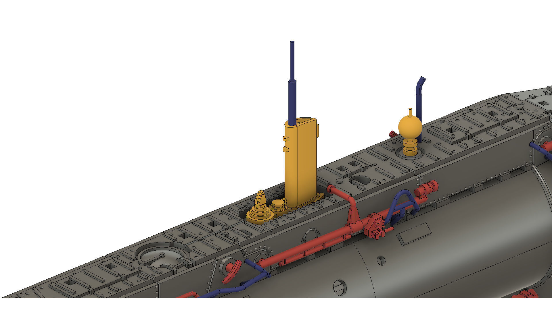 British Stickleback class submarine scale model STL 3D model 3D ...