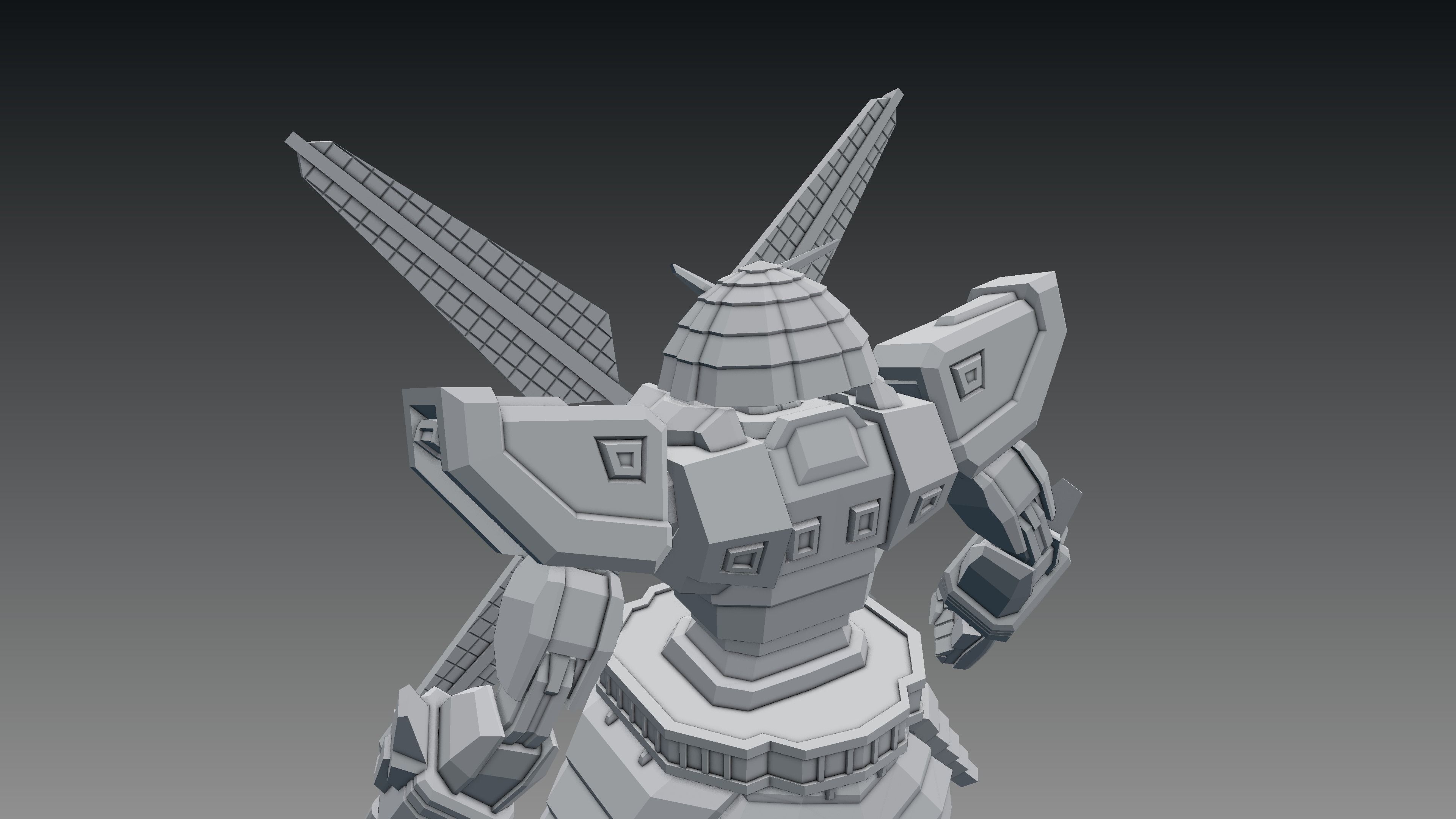 Nether Gundam Head free 3D model 3D printable | CGTrader