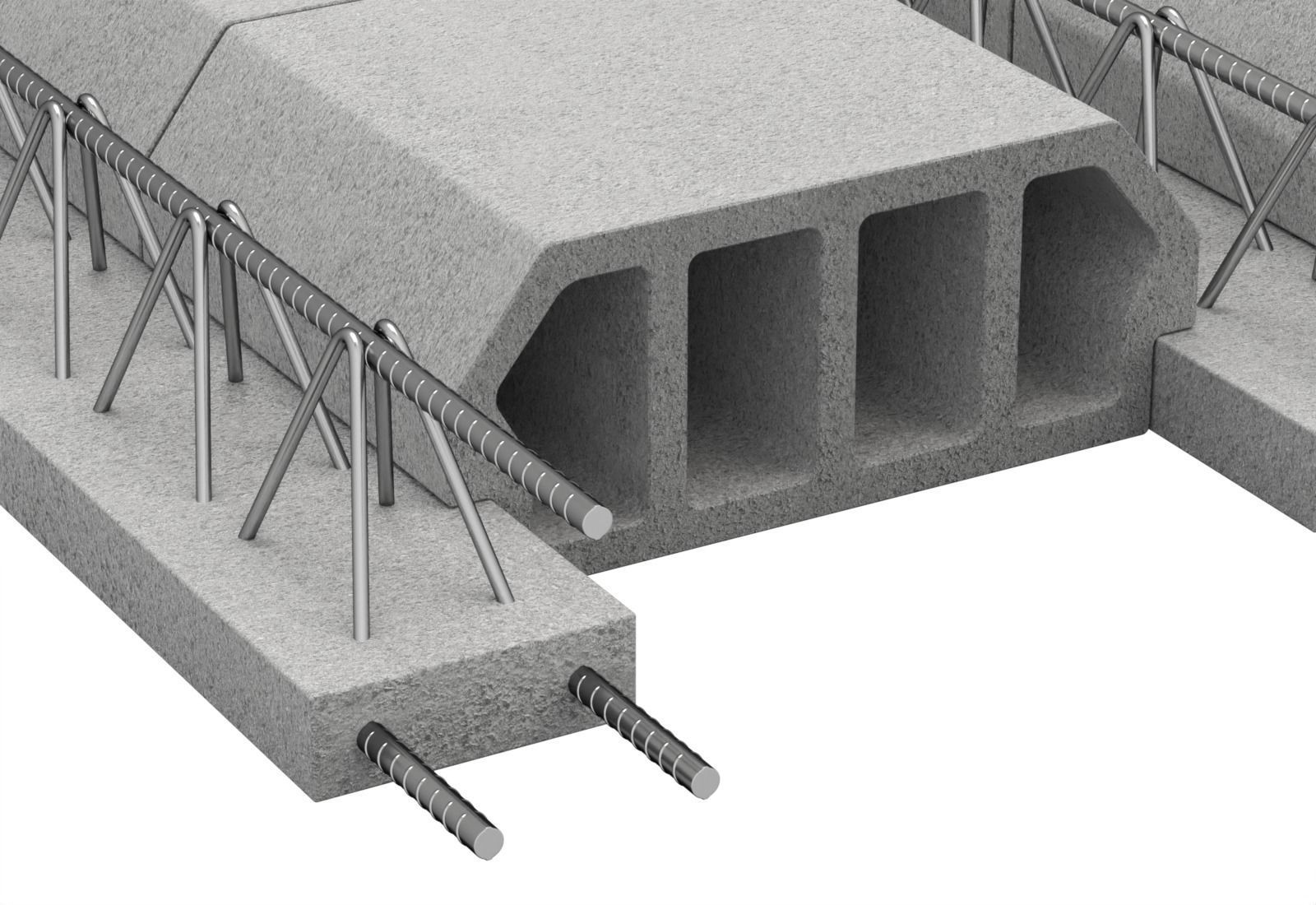 Concrete Floor Slab Block System 3D model | CGTrader