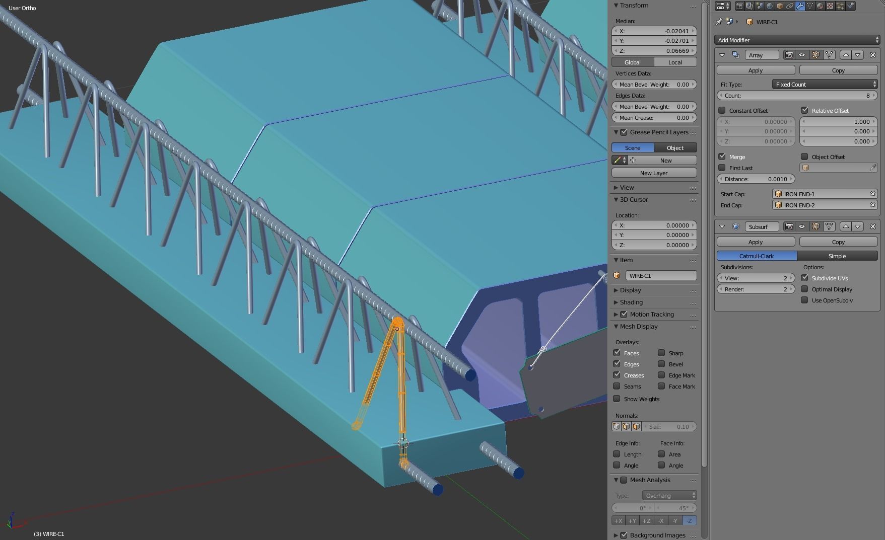 Concrete Floor Slab Block System 3D model | CGTrader