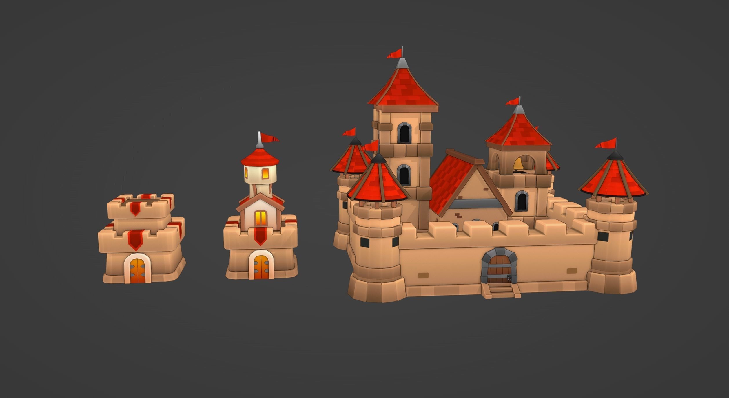 3D model Low Poly Fantasy Kingdom VR / AR / low-poly | CGTrader
