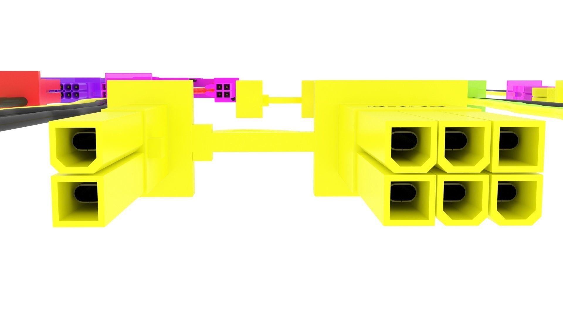 Cables For Computer Parts 3D model | CGTrader