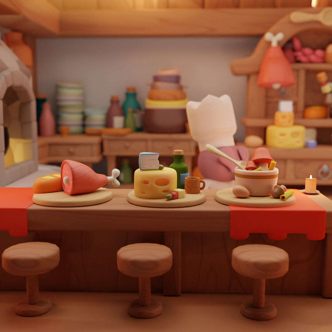 3D model stylized food assets VR / AR / low-poly | CGTrader