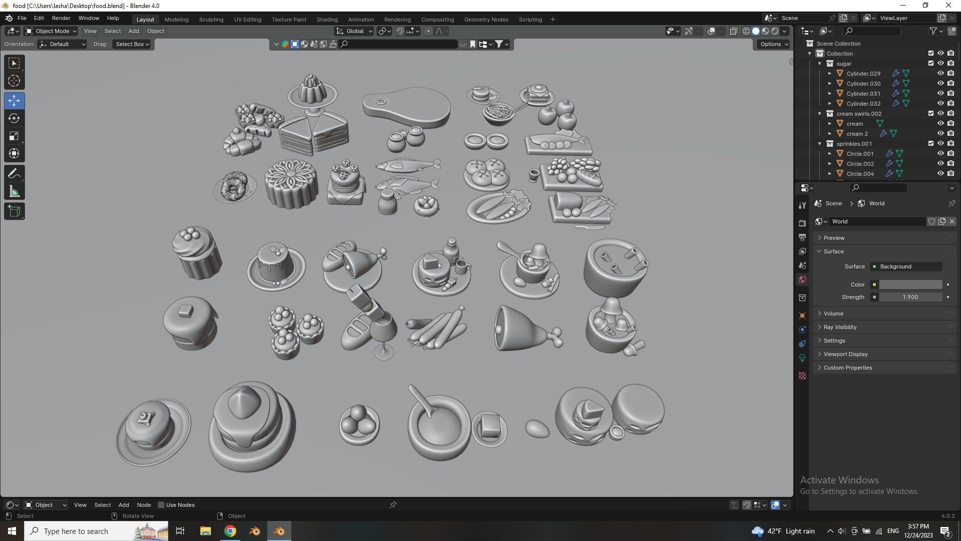 3D model stylized food assets VR / AR / low-poly | CGTrader