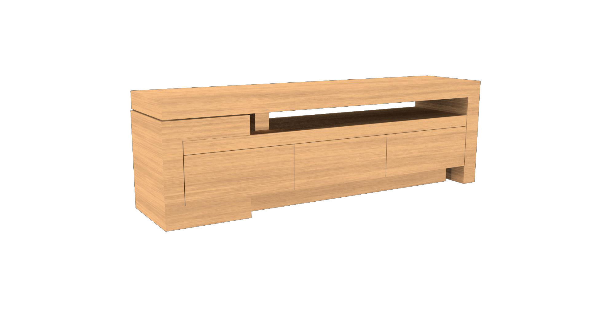 TV table free 3D model | CGTrader