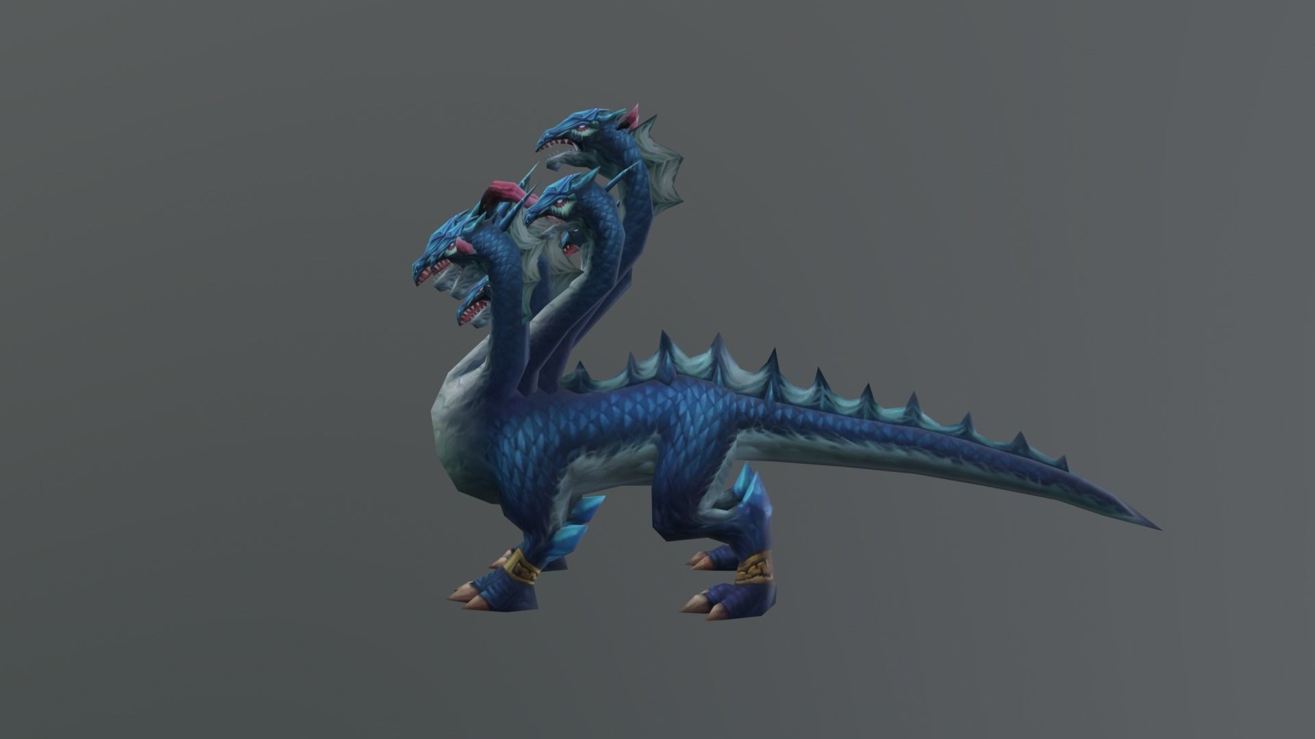 3D model Multi Head Snake Dragon VR / AR / low-poly | CGTrader