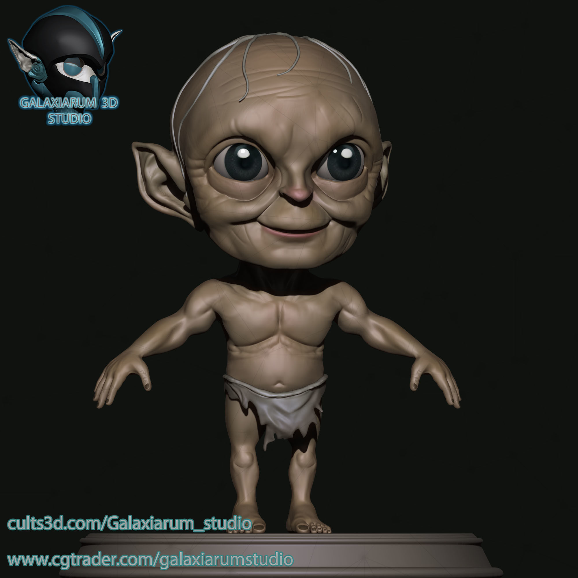 GOLLUM CUTE 3D model 3D printable | CGTrader