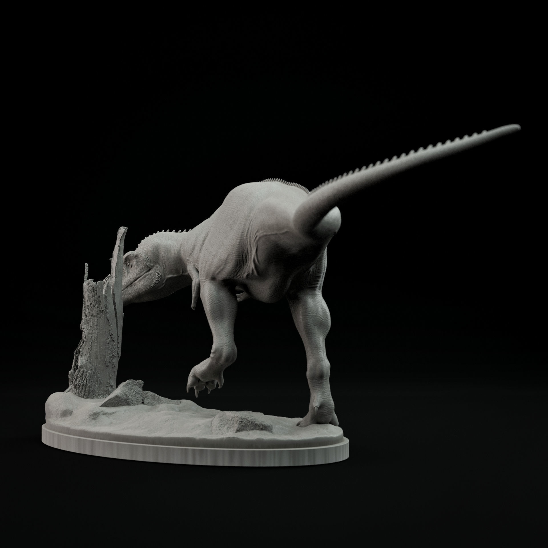 Gorgosaurus exploring 1-35 scale pre-supported 3D model 3D printable ...