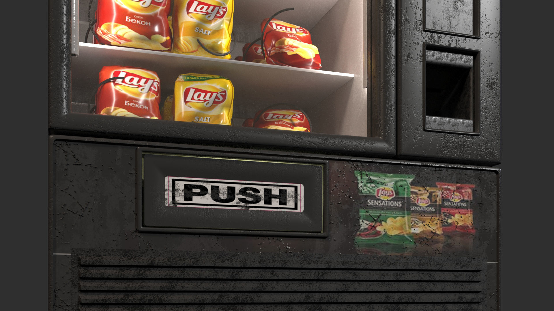 3D model Futuristic Low-Poly Vending machine VR / AR / low-poly | CGTrader
