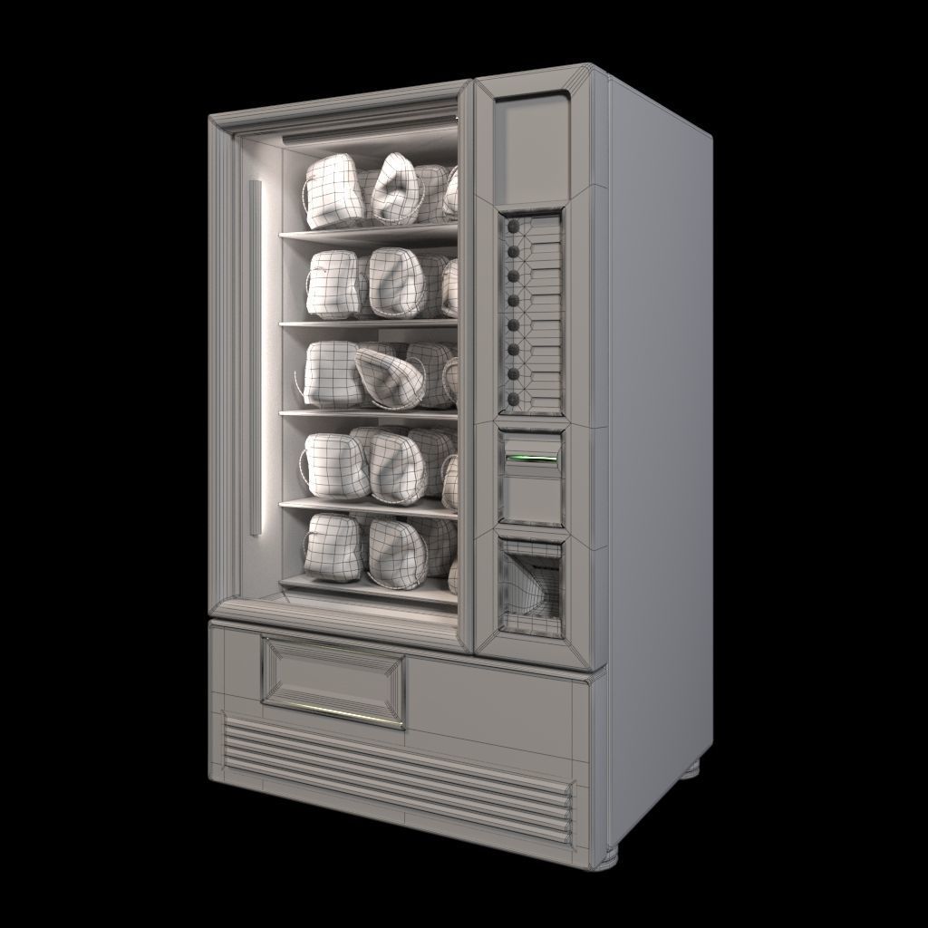 3D model Futuristic Low-Poly Vending machine VR / AR / low-poly | CGTrader