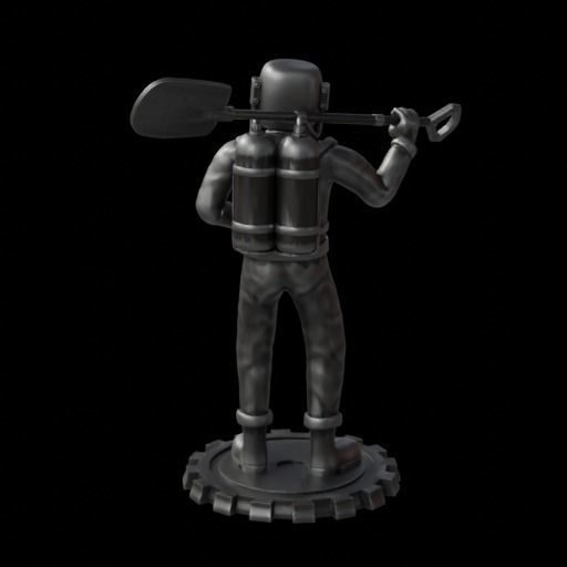 Lethal Company - Employees with melee weapons free 3D model 3D ...