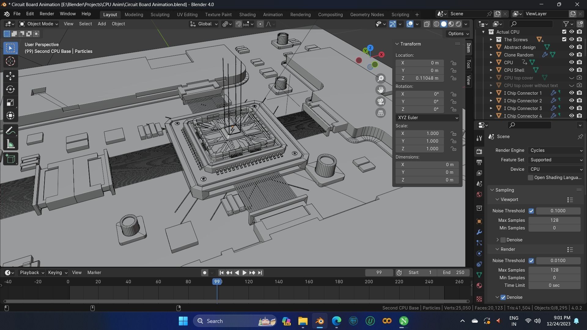 Circuit Board Animation Highpoly 3D model animated | CGTrader