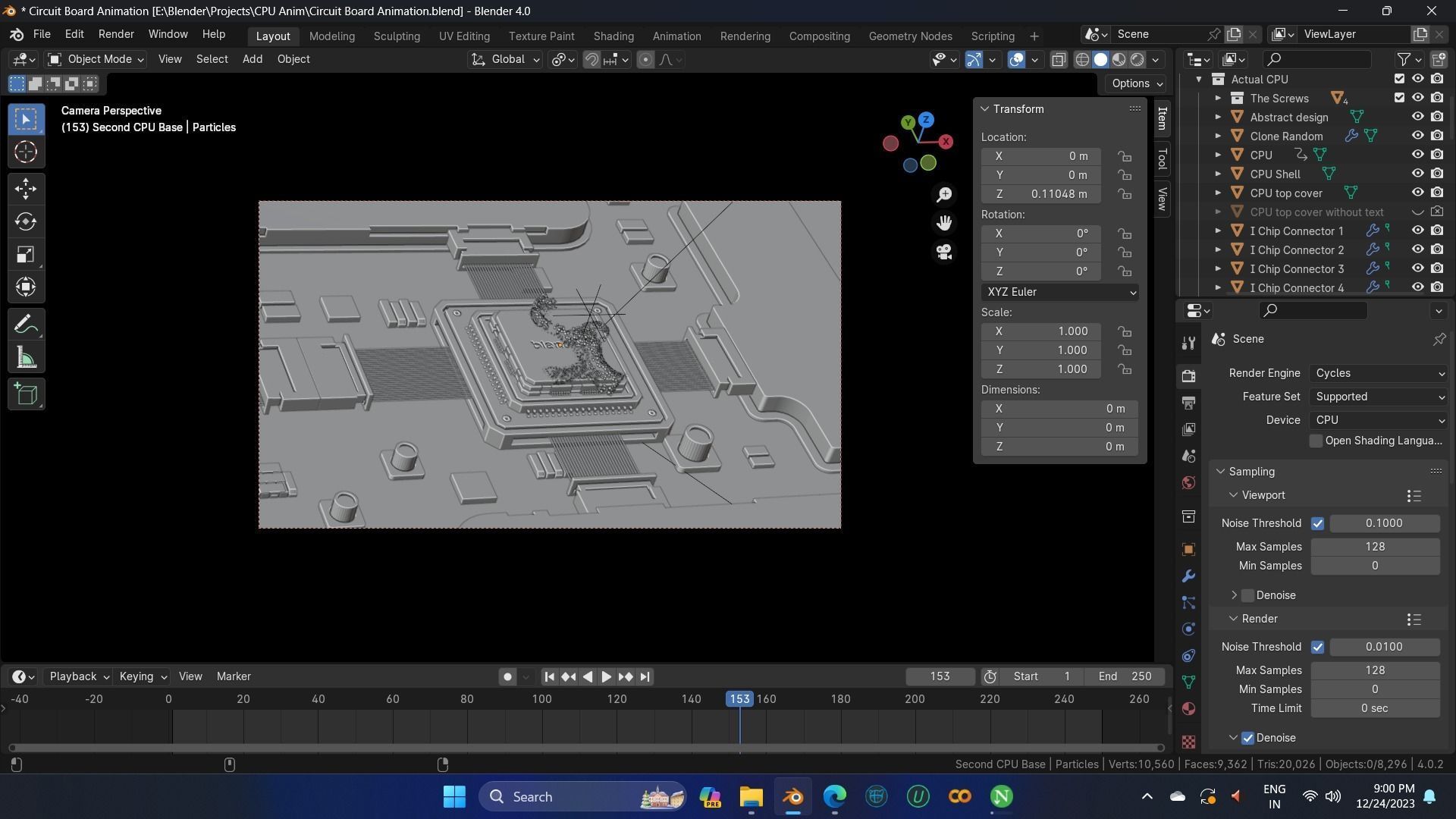 Circuit Board Animation Highpoly 3D model animated | CGTrader
