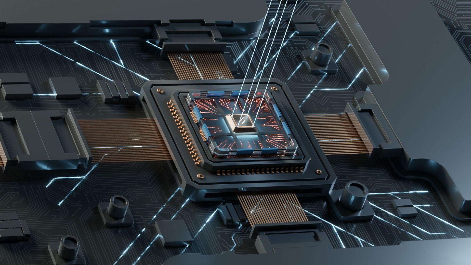 Circuit Board Animation Highpoly 3D model animated | CGTrader