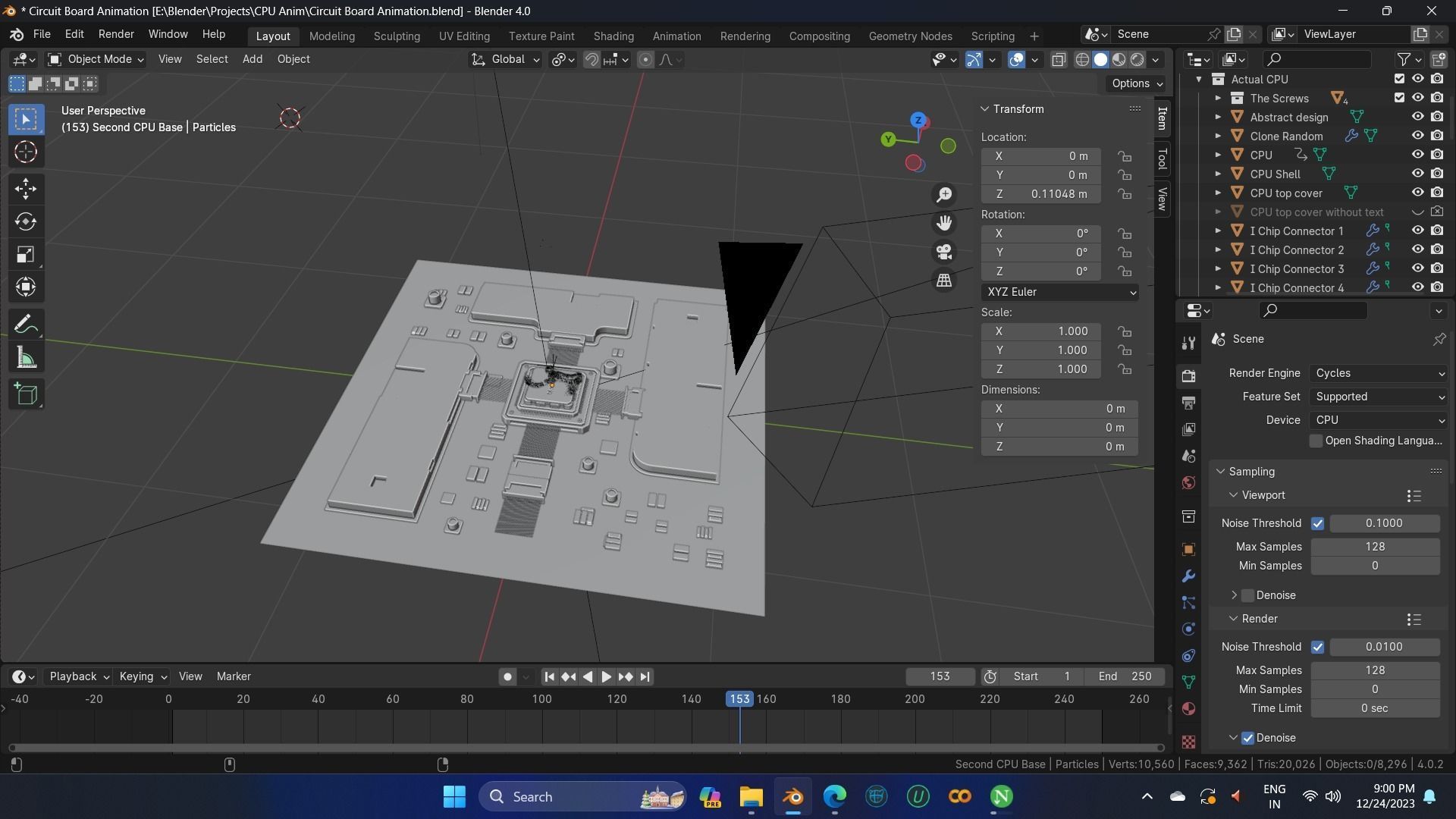 Circuit Board Animation Highpoly 3D model animated | CGTrader